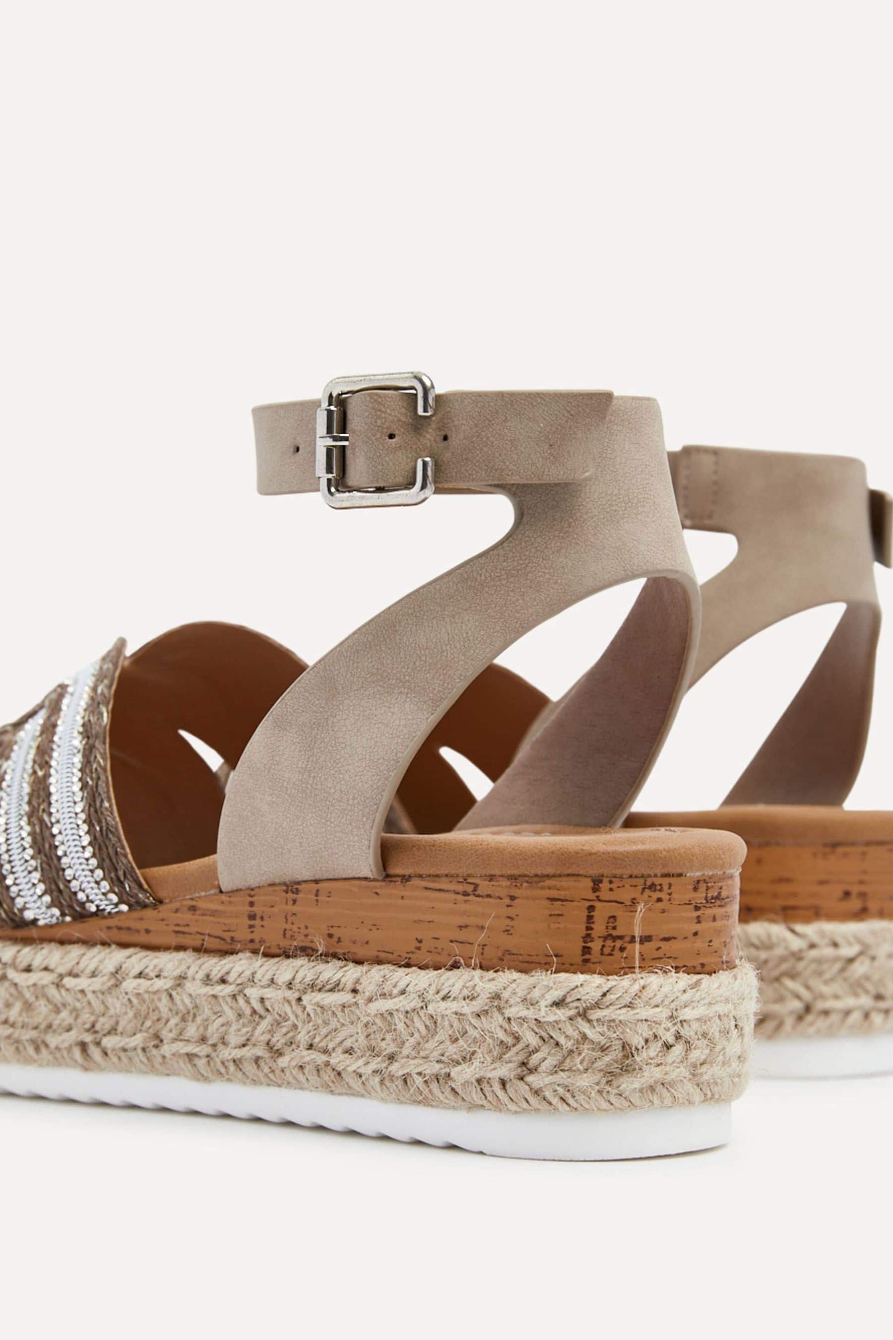 Buy Linzi Cream River Espadrille Inspired Platform Wedges from the Next ...