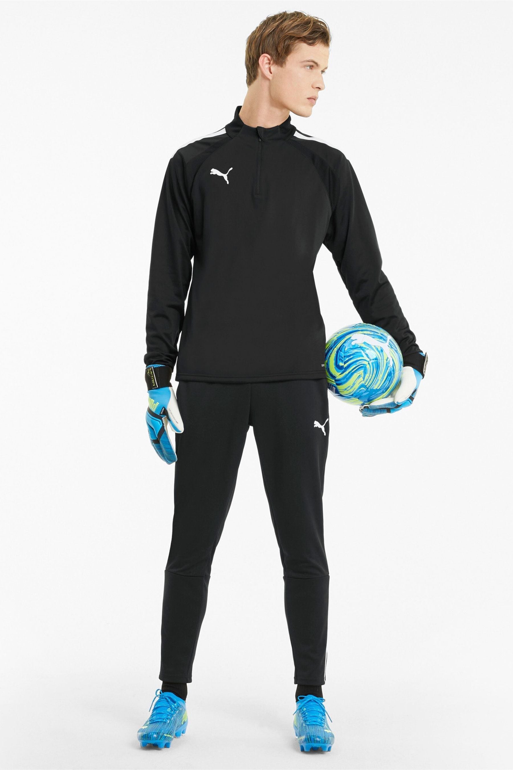 Buy Puma Black teamLIGA Training Mens Football Joggers from the Next UK ...