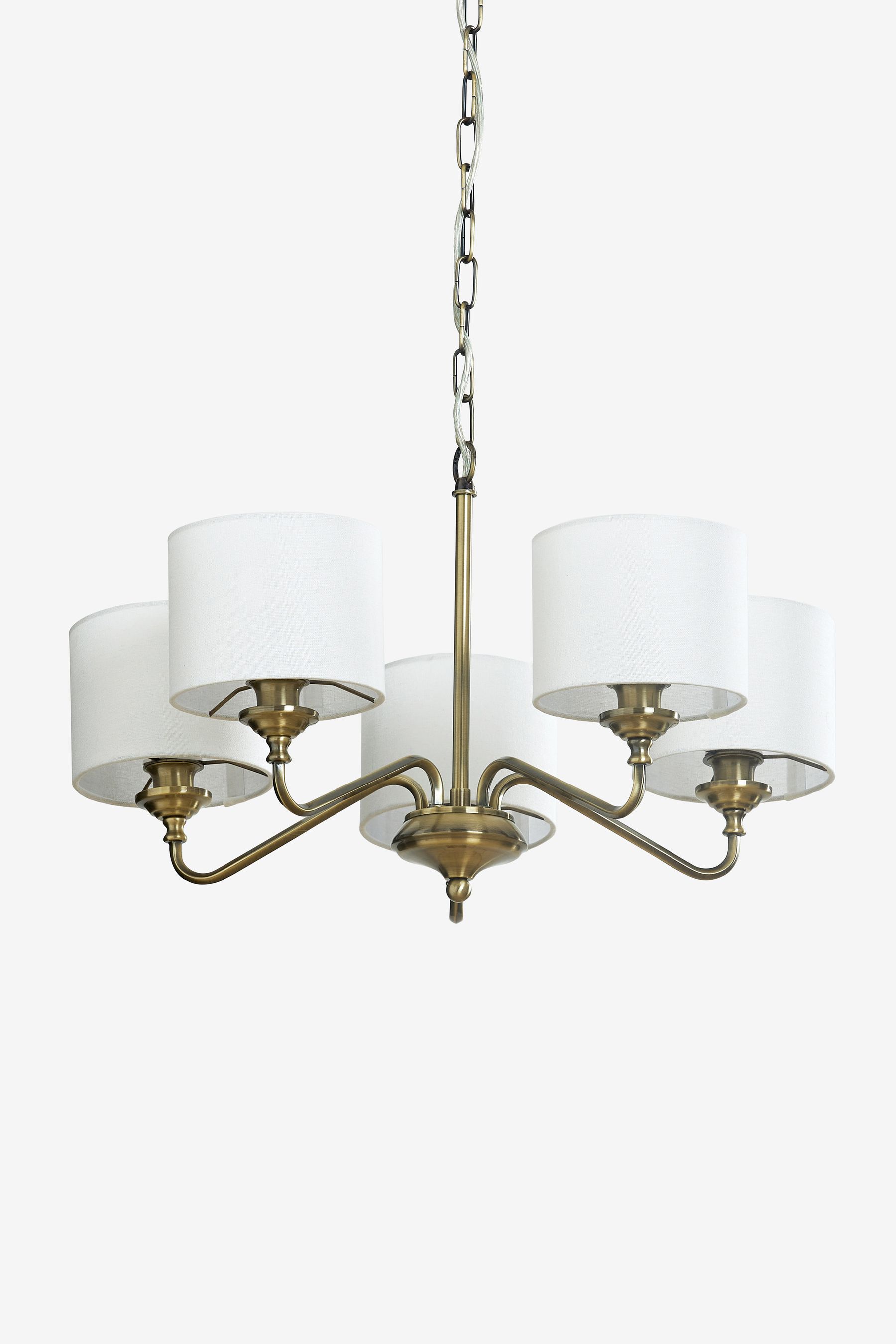 Buy Brass Burford 5 Light Dual Mount Height Adjustable Ceiling Light ...