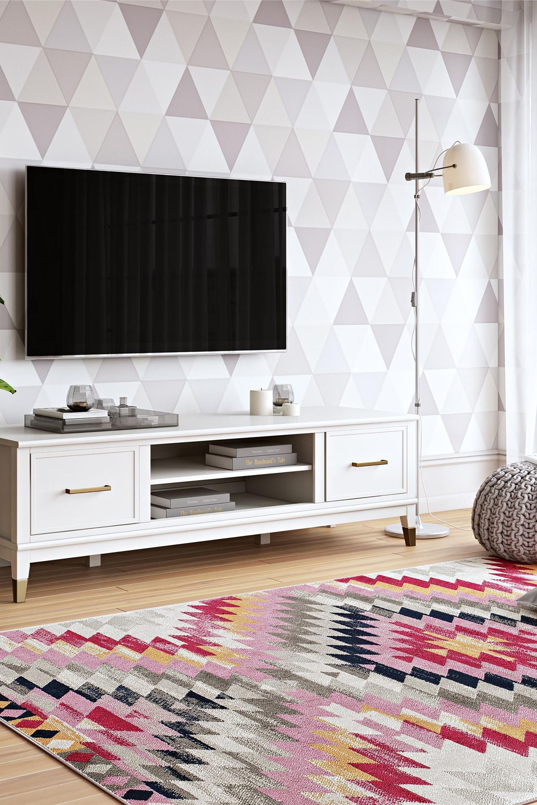 Buy CosmoLiving White Westerleigh TV Stand from the Next UK online shop
