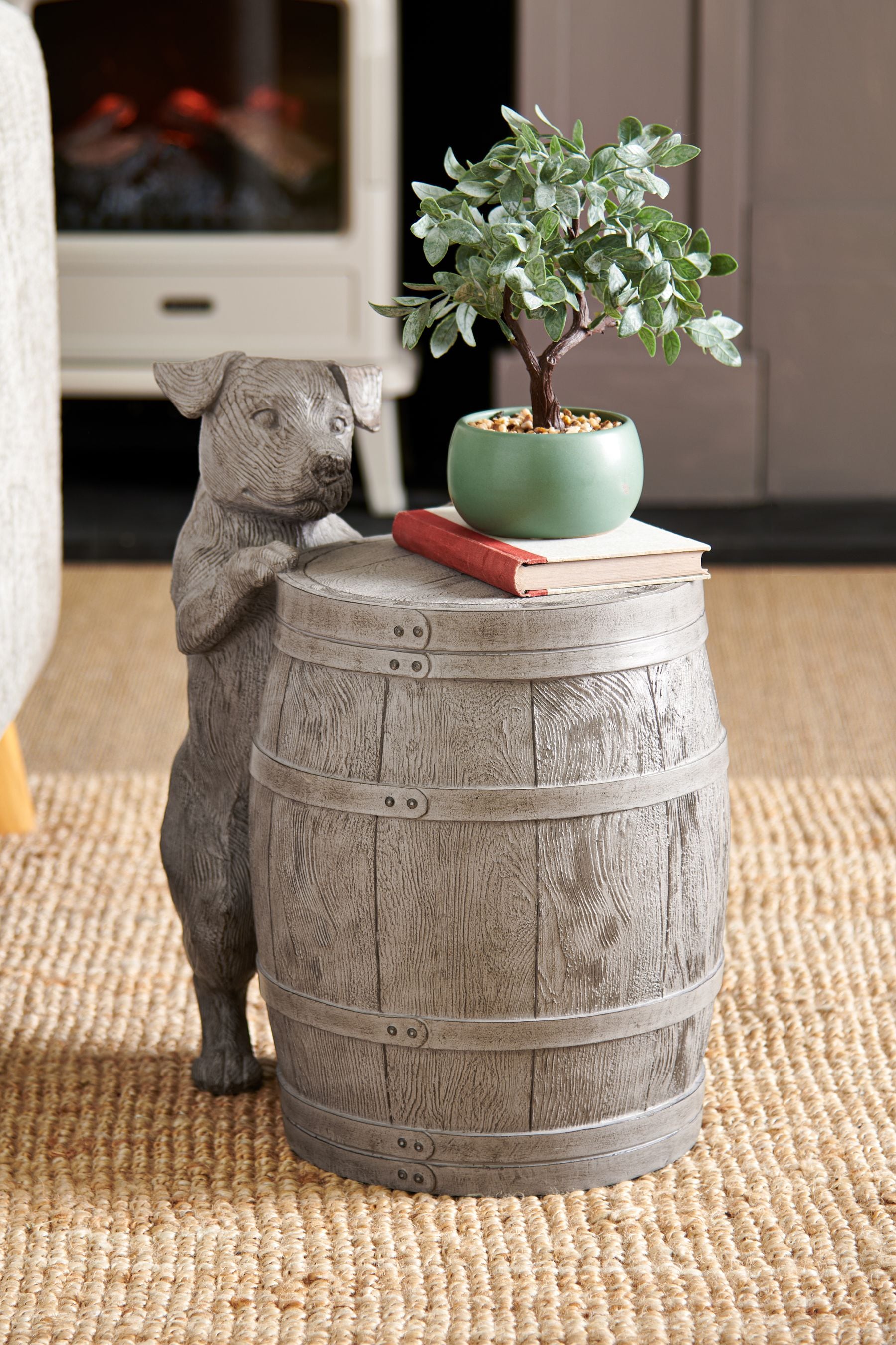Buy Grey Saffy the Staffy Side Table from the Next UK online shop