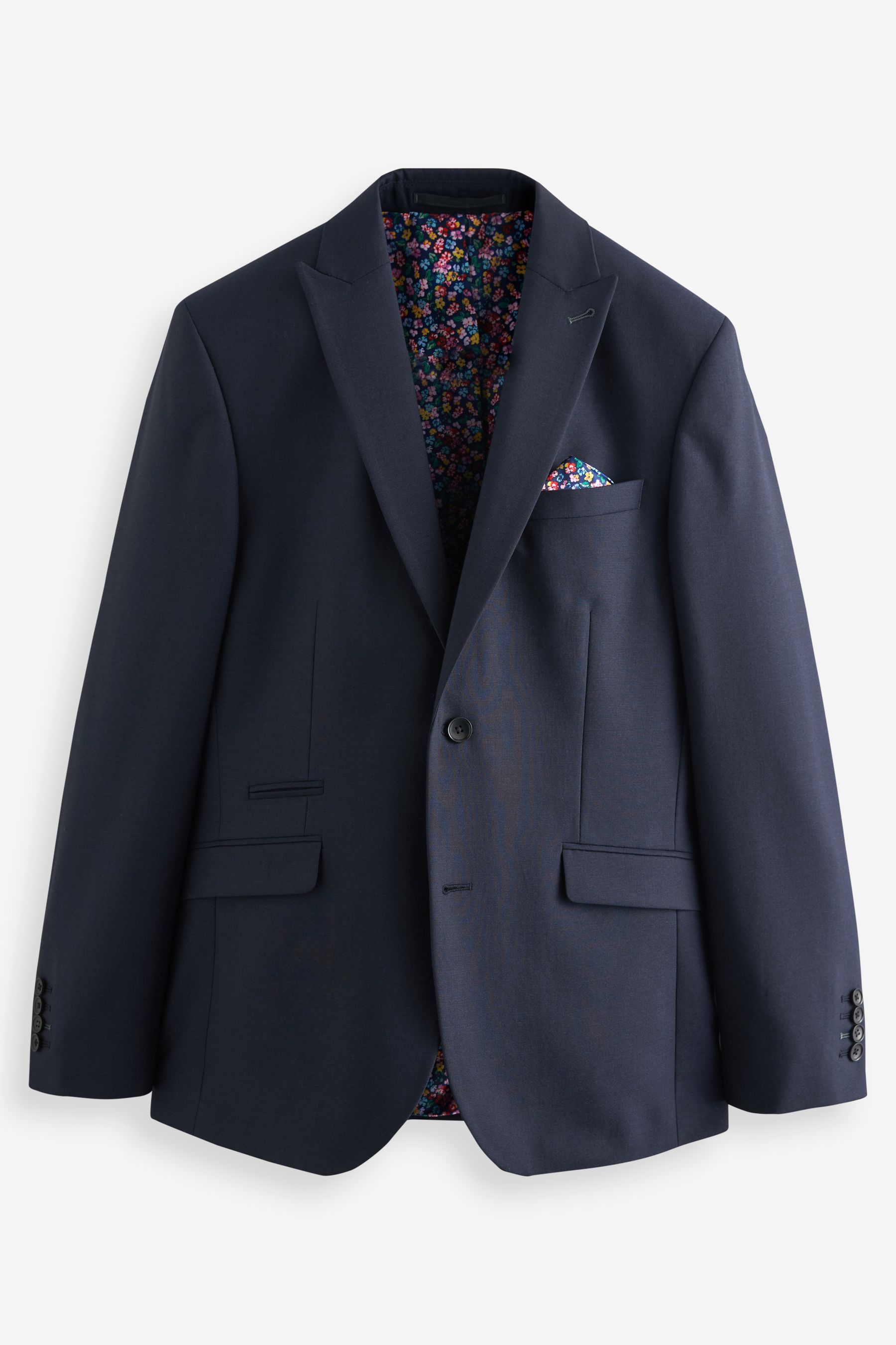 Buy Joules Navy Wool Slim Fit Suit: Jacket from Next Ireland