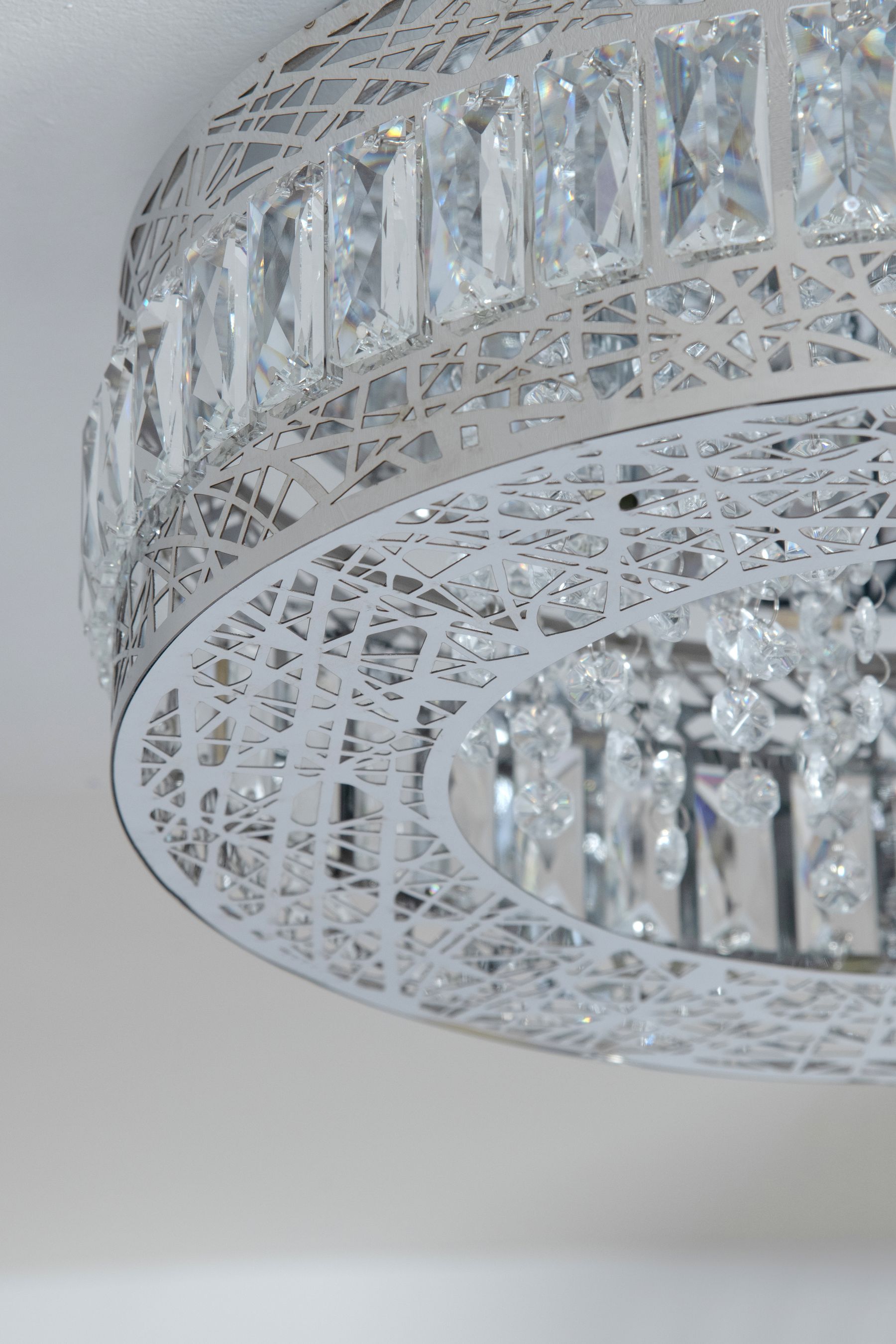 Buy Chrome Piazza 4 Light Flush Ceiling Light from the Next UK online shop