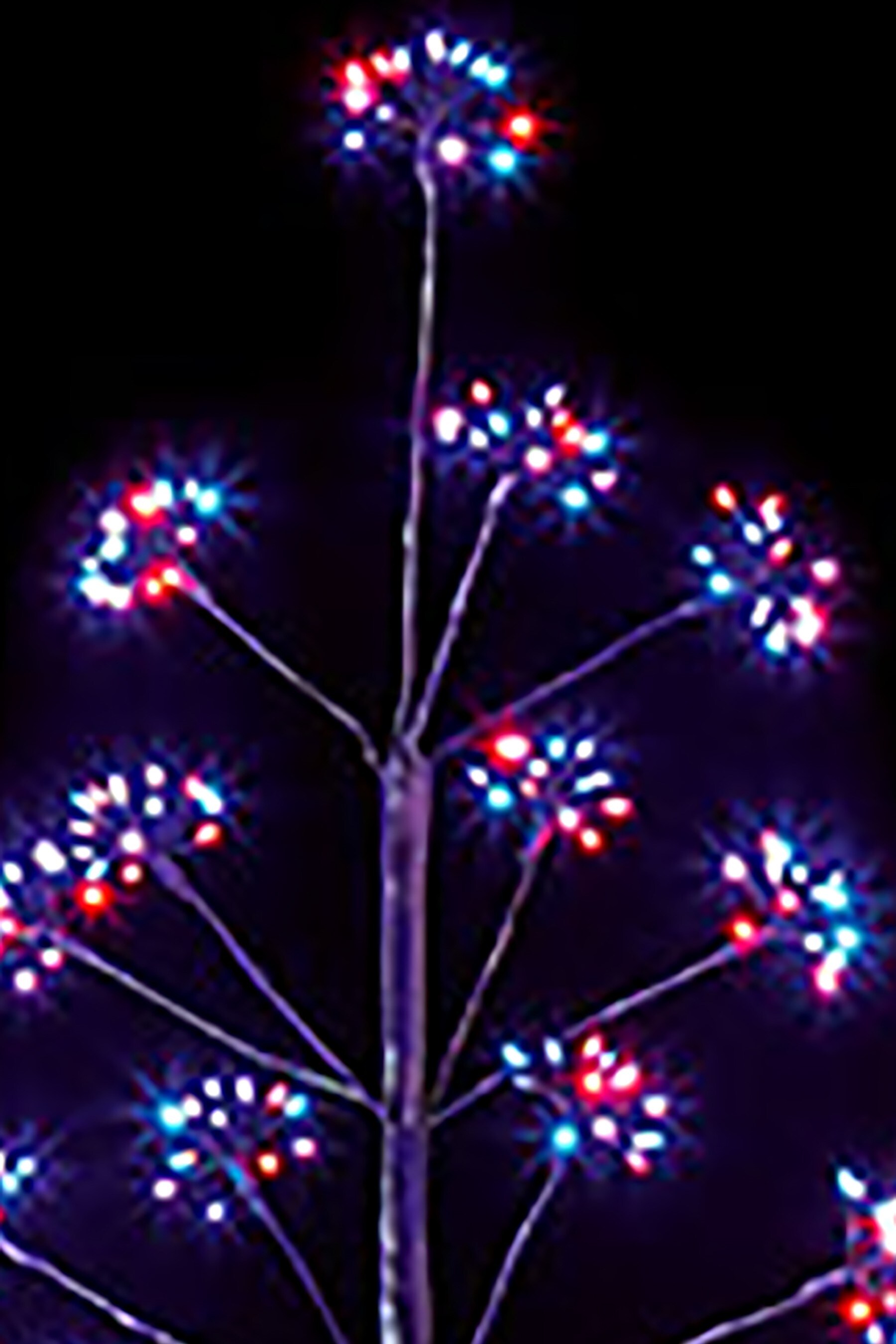 Buy Premier Decorations Ltd Black Christmas MicroBright Black Tree ...