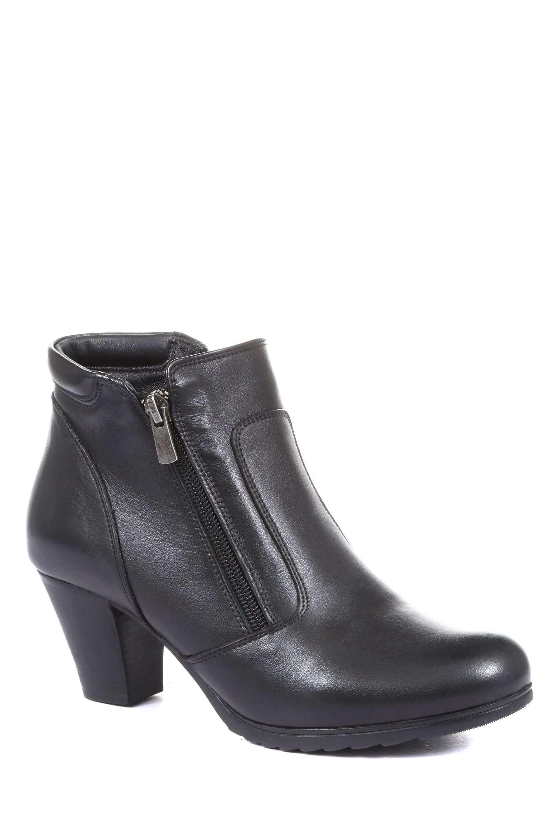 Buy Pavers Ladies Leather Heeled Ankle Boots from the Next UK online shop