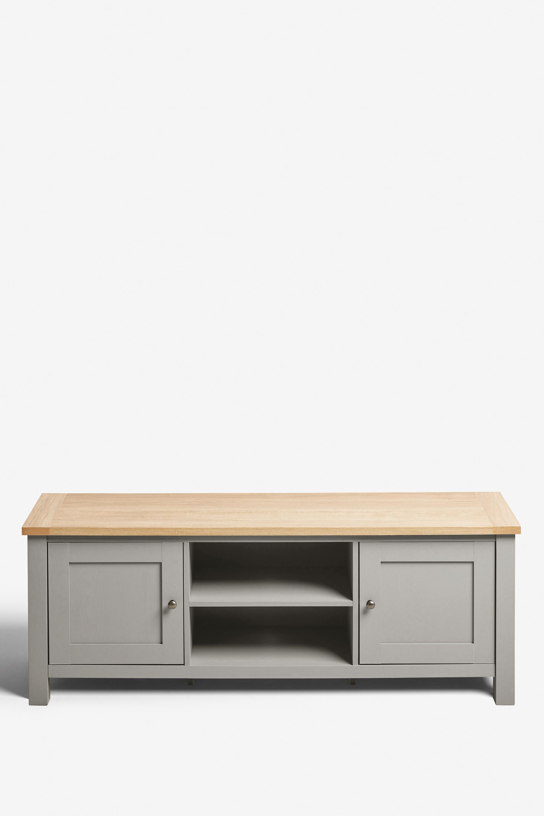 Buy Dove Grey Malvern Oak Effect Up to 60 inch TV Unit from the Next UK ...