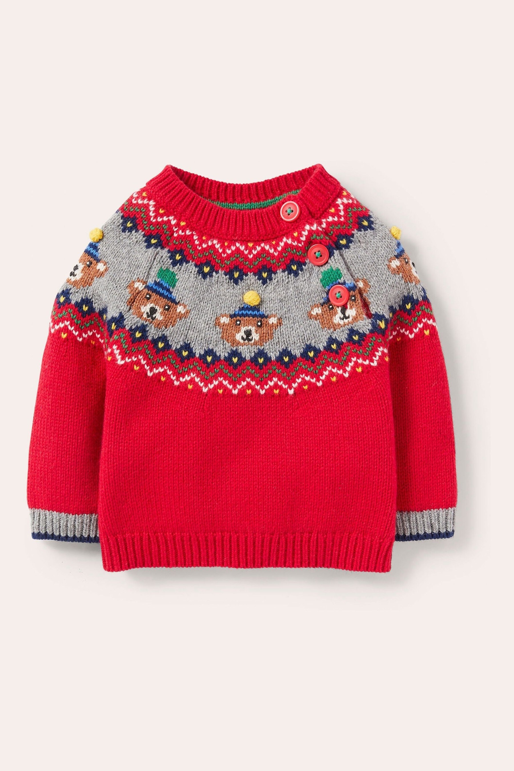 Buy Boden Red Fair Isle Jumper from Next Ireland