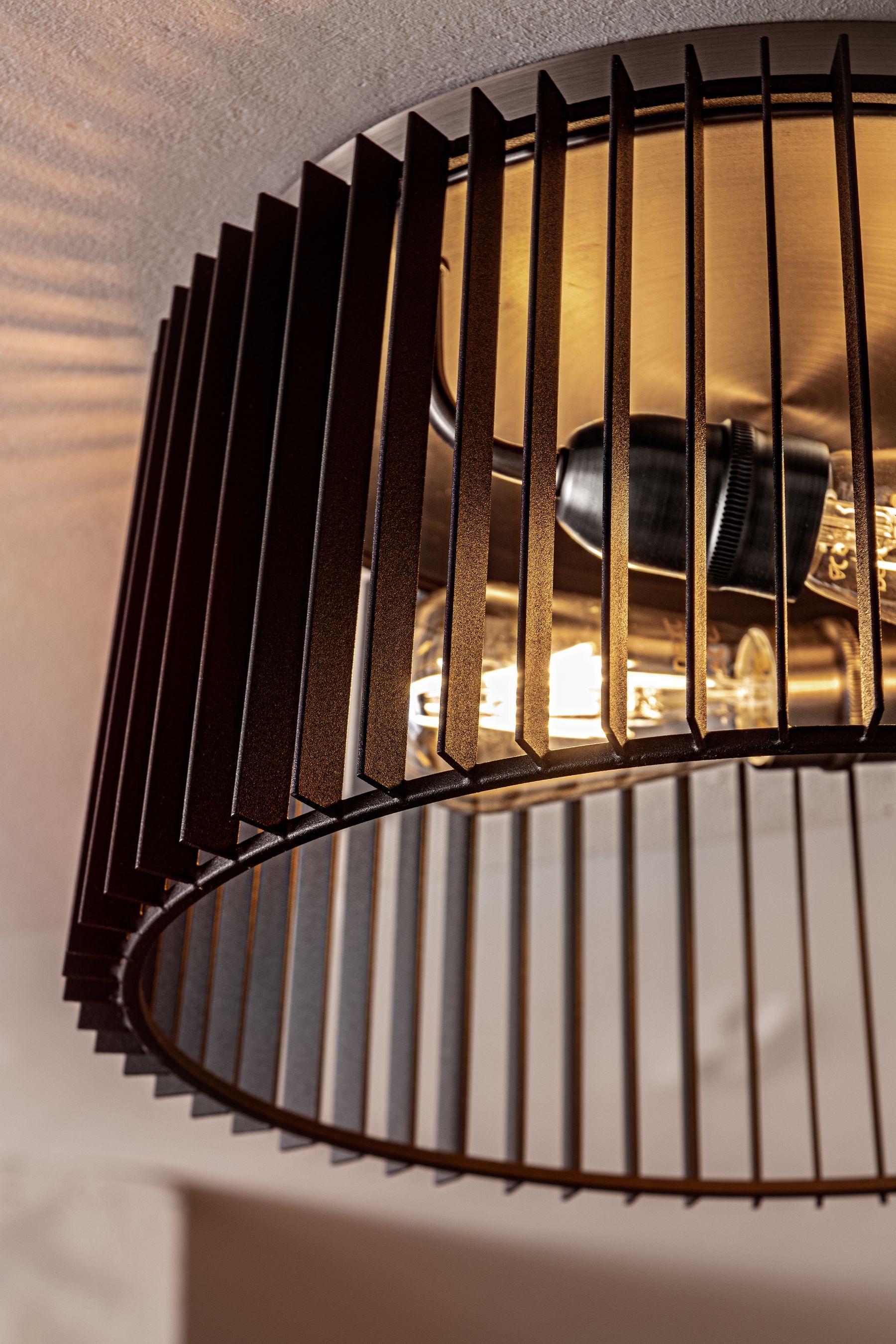 Buy Black Brooklyn 2 Light Flush Ceiling Fitting Ceiling Light from the ...