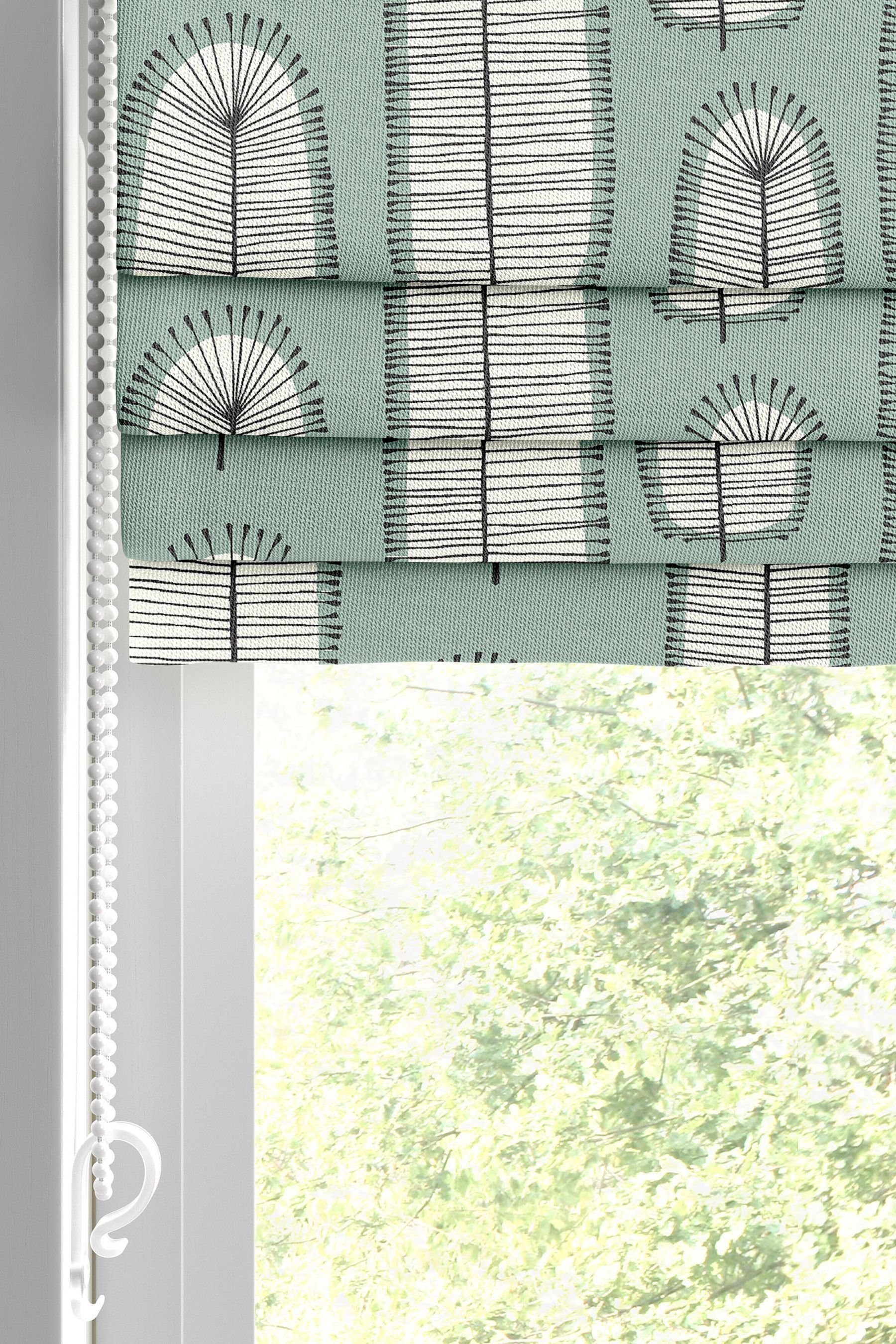 Buy MissPrint Green Bloom Blossom Made to Measure Roman Blind from the ...