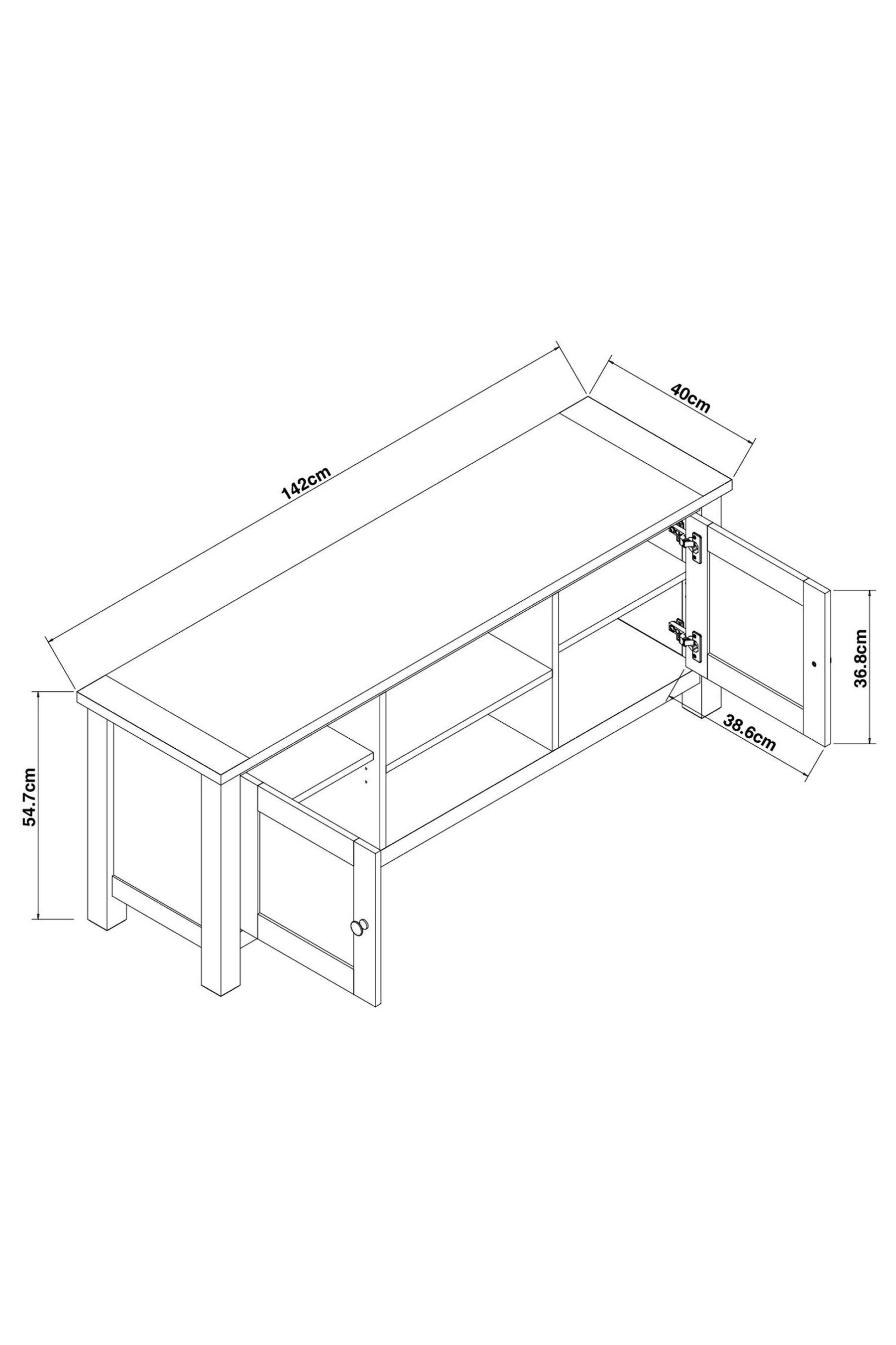 Buy Natural Malvern Oak Effect Up to 60 inch TV Unit from the Next UK ...
