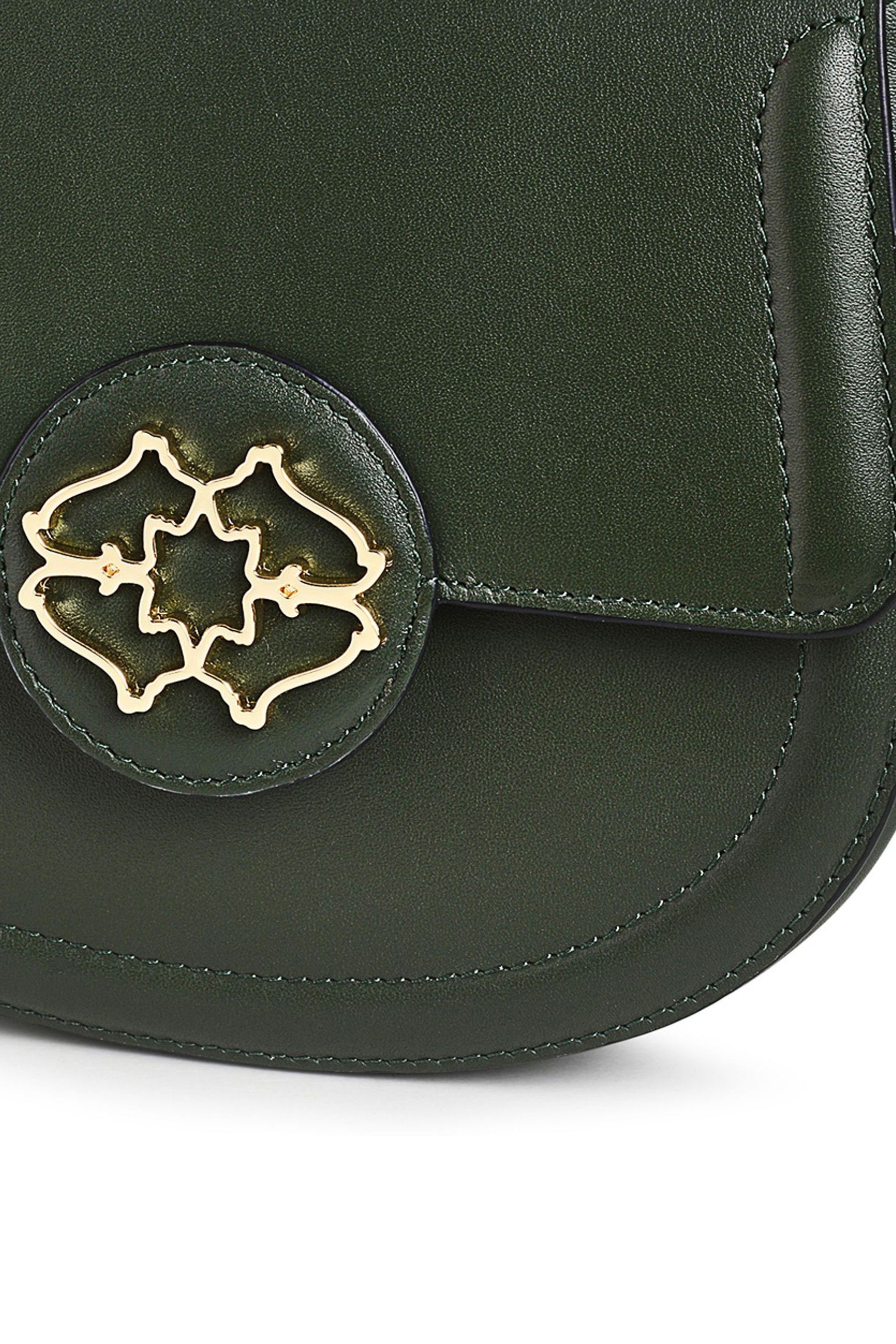 Buy Radley London Green Saddle Street Small Flapover Crossbody Bag from ...