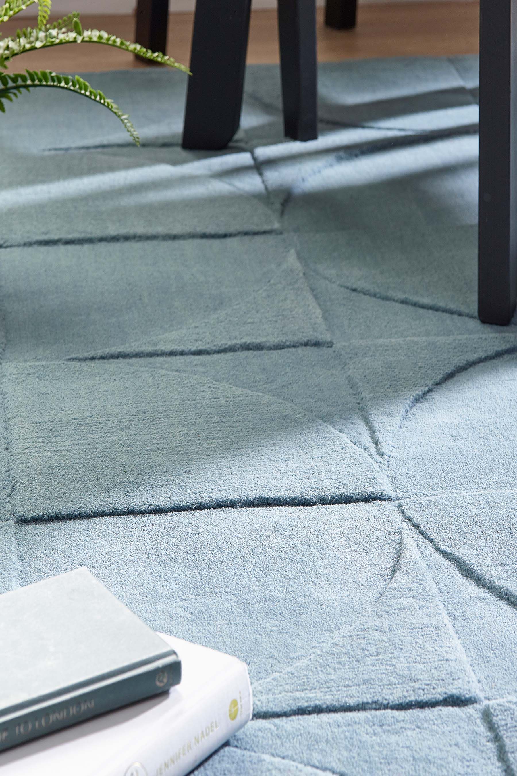 Buy Origins Blue Penny Carved Rug from the Next UK online shop