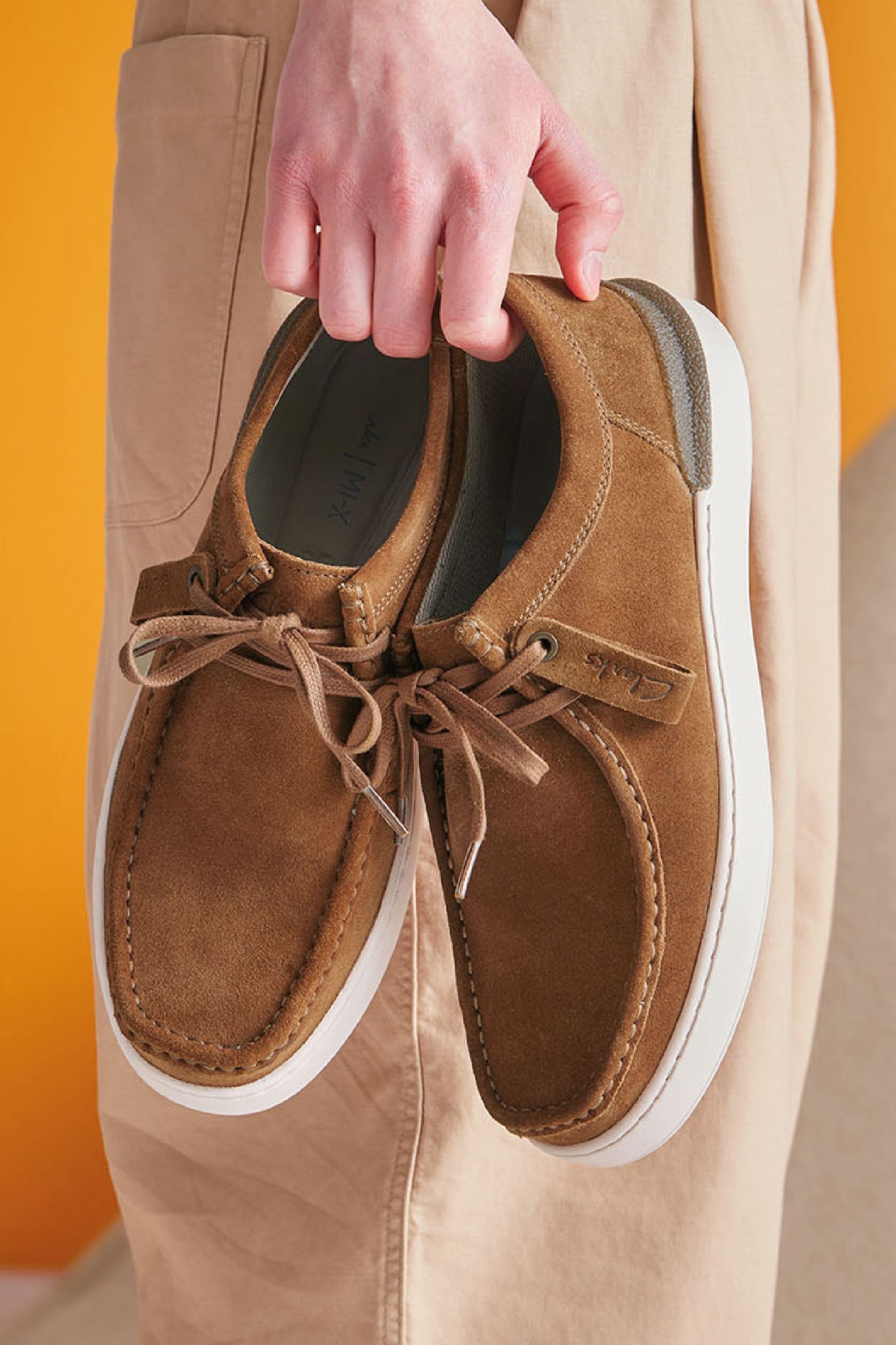 Buy Clarks Cognac Red Suede CourtLiteWally Shoes from the Next UK ...