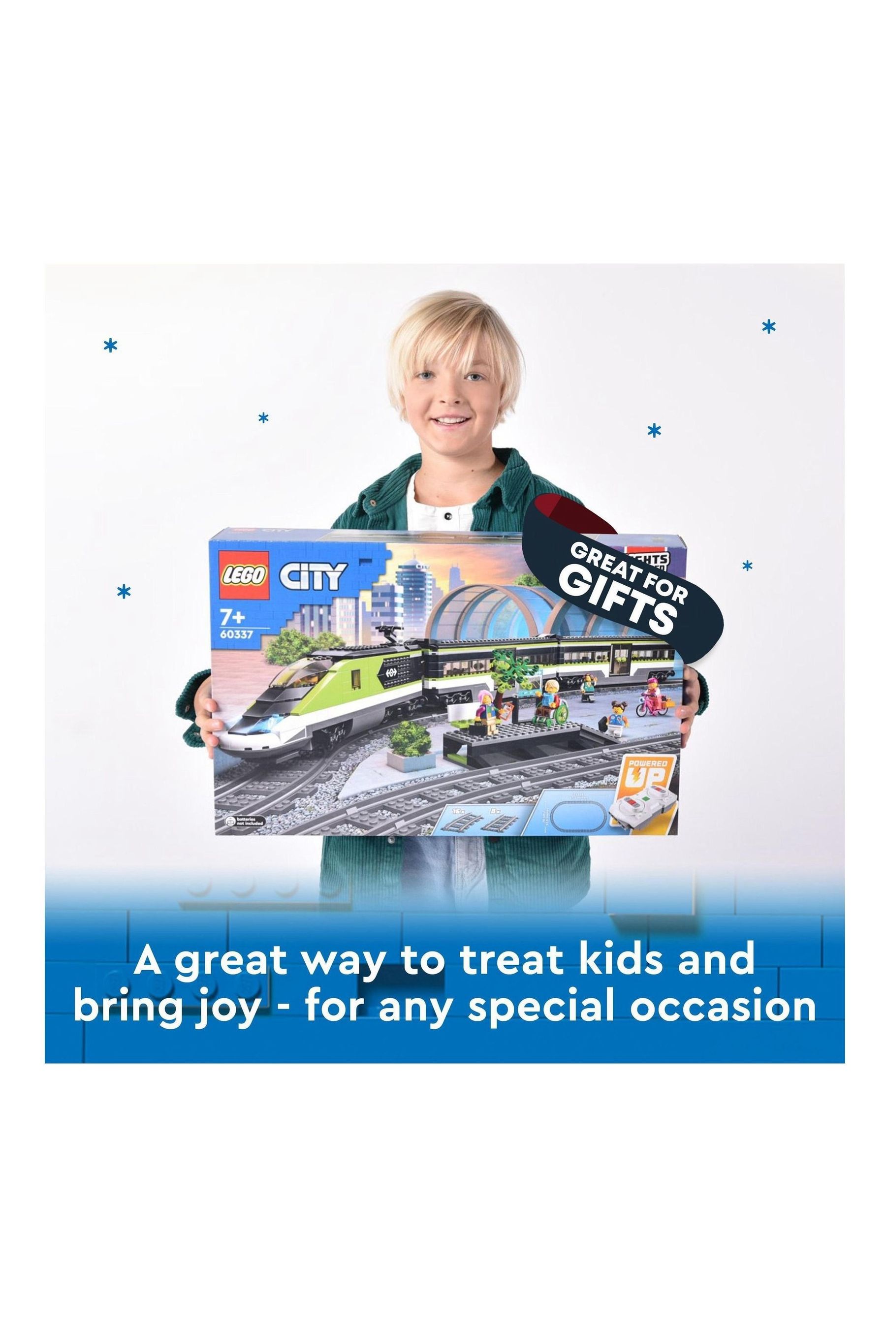 Buy LEGO City Express Passenger Train Toy RC Lights Set 60337 from the ...