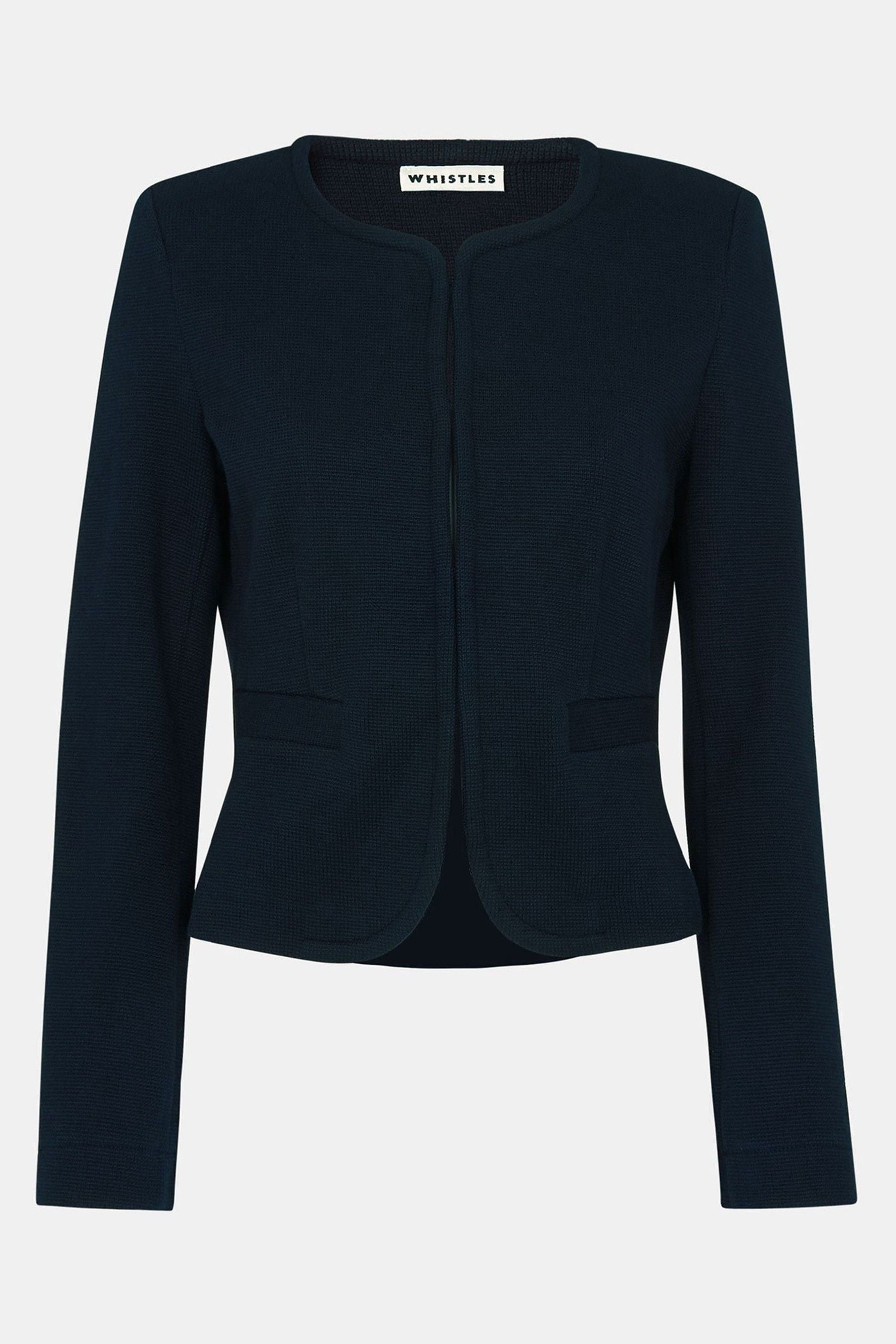 Buy Whistles Collarless Jersey Jacket from the Next UK online shop