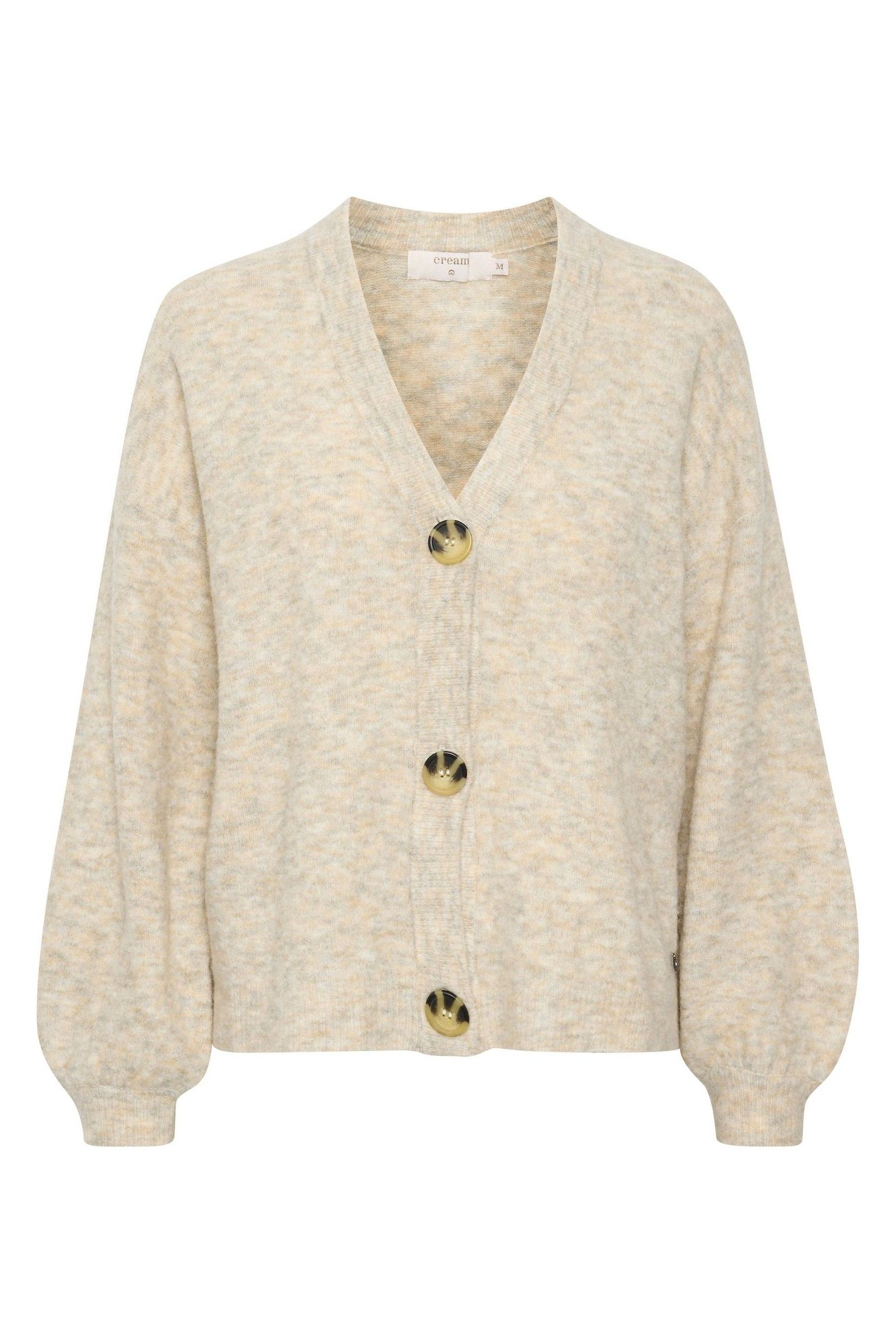 Buy Cream Merle Cream V-Neck Knit Cardigan from the Next UK online shop