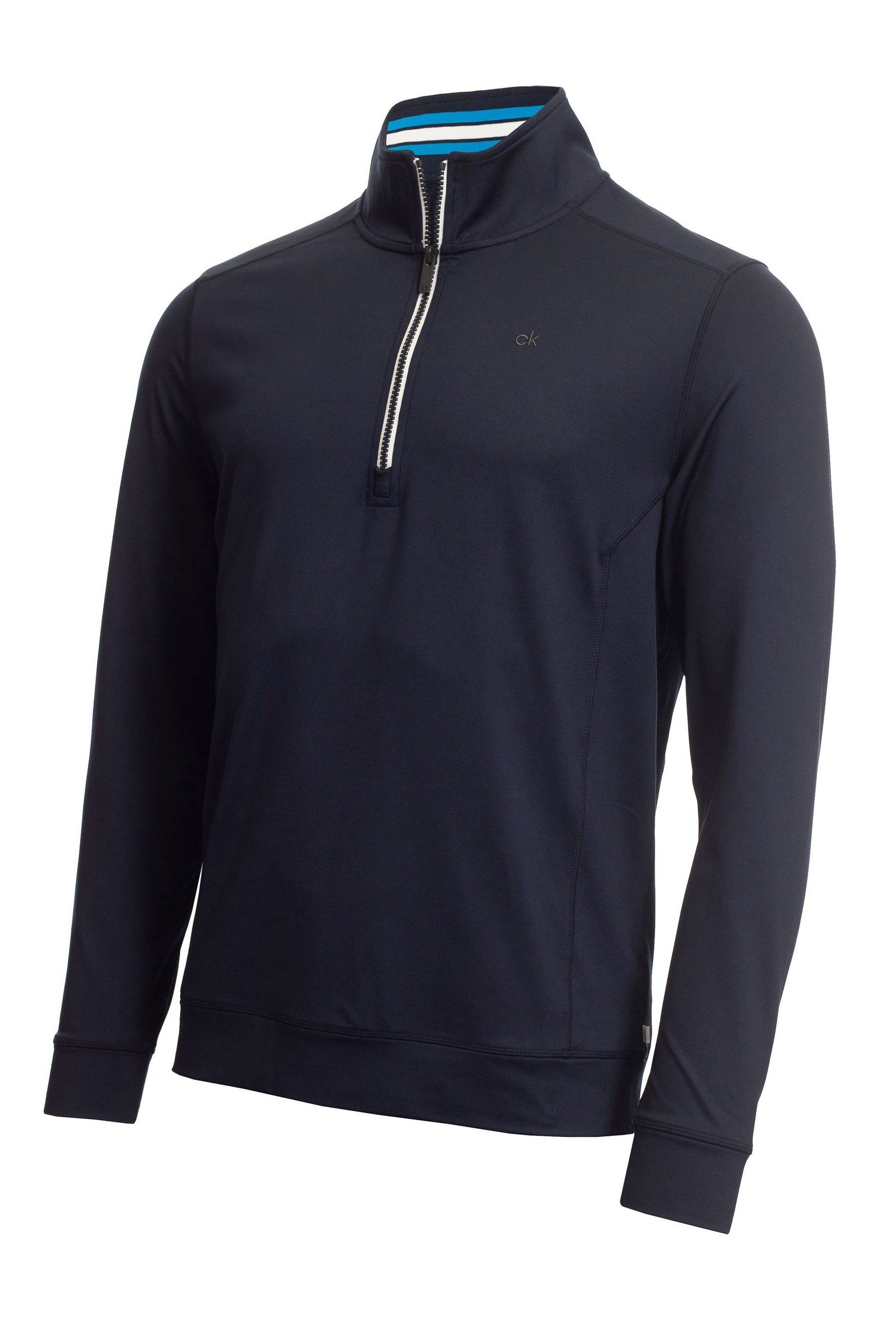 Buy Calvin Klein Golf Blue Orbit Half Zip Jumper from the Next UK ...