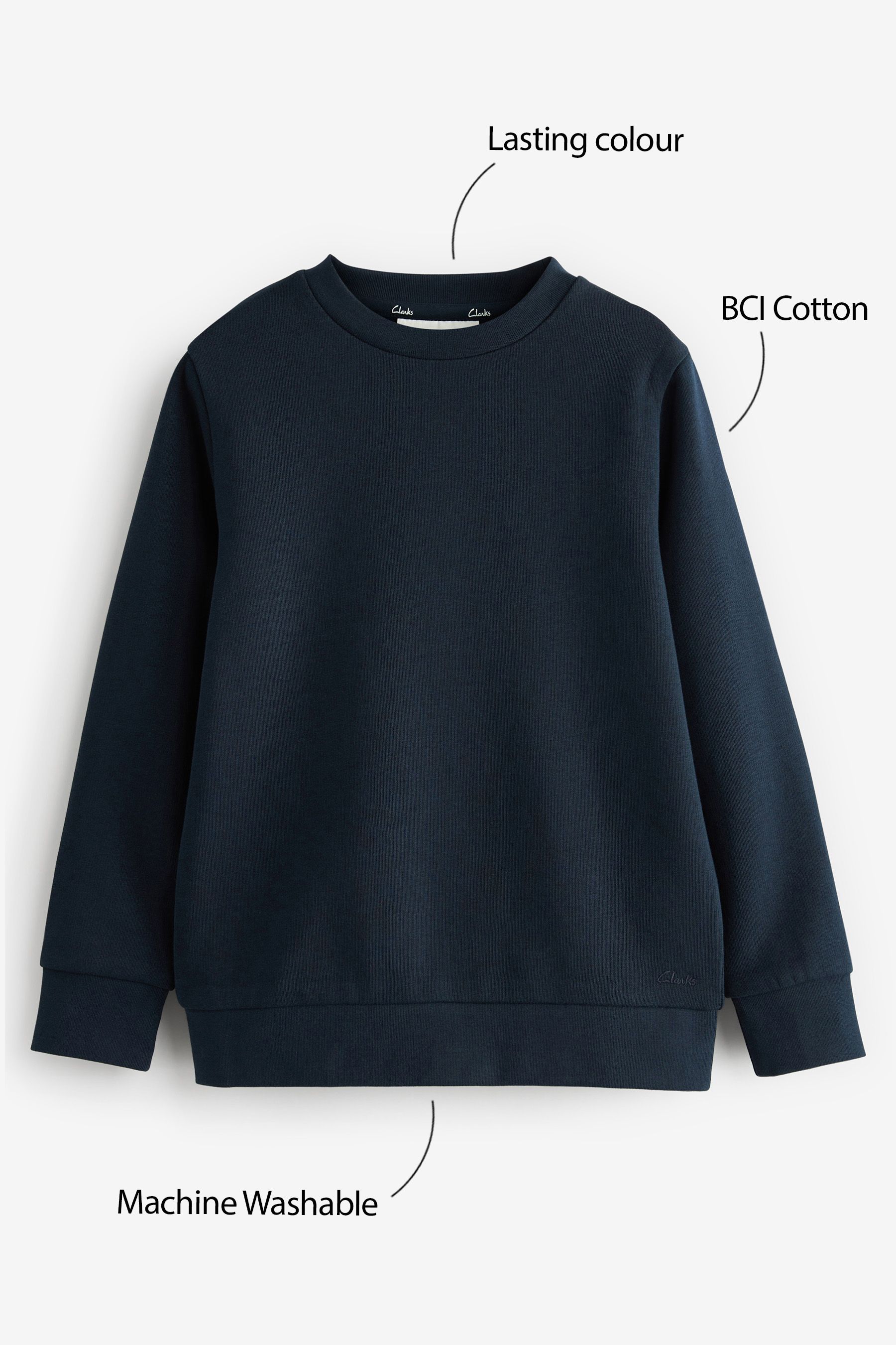 Buy Clarks School Crew Neck Sweater from the Next UK online shop