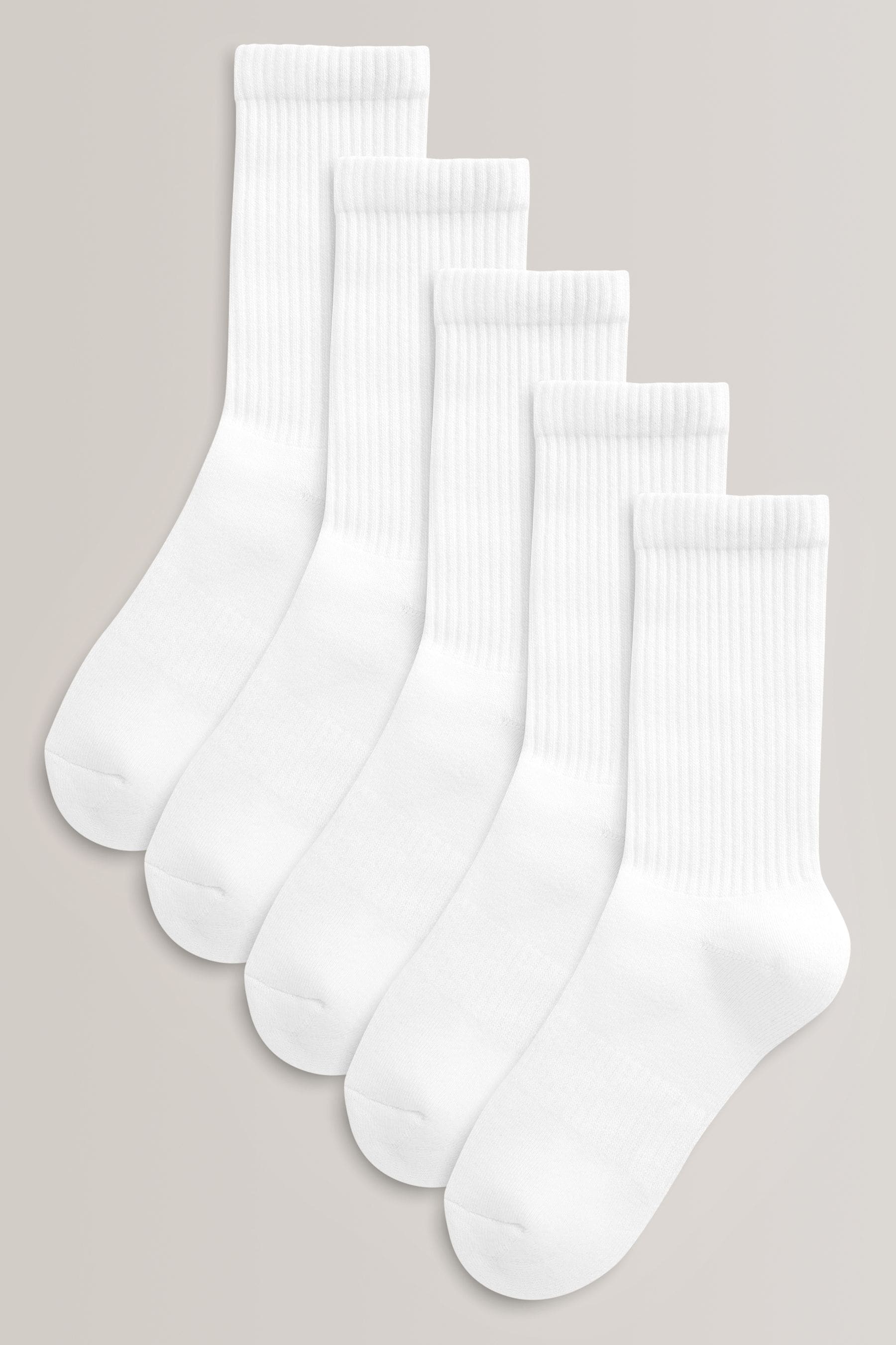 Buy 5 Pack Cotton Rich Cushioned Footbed Ribbed Socks from Next Ireland