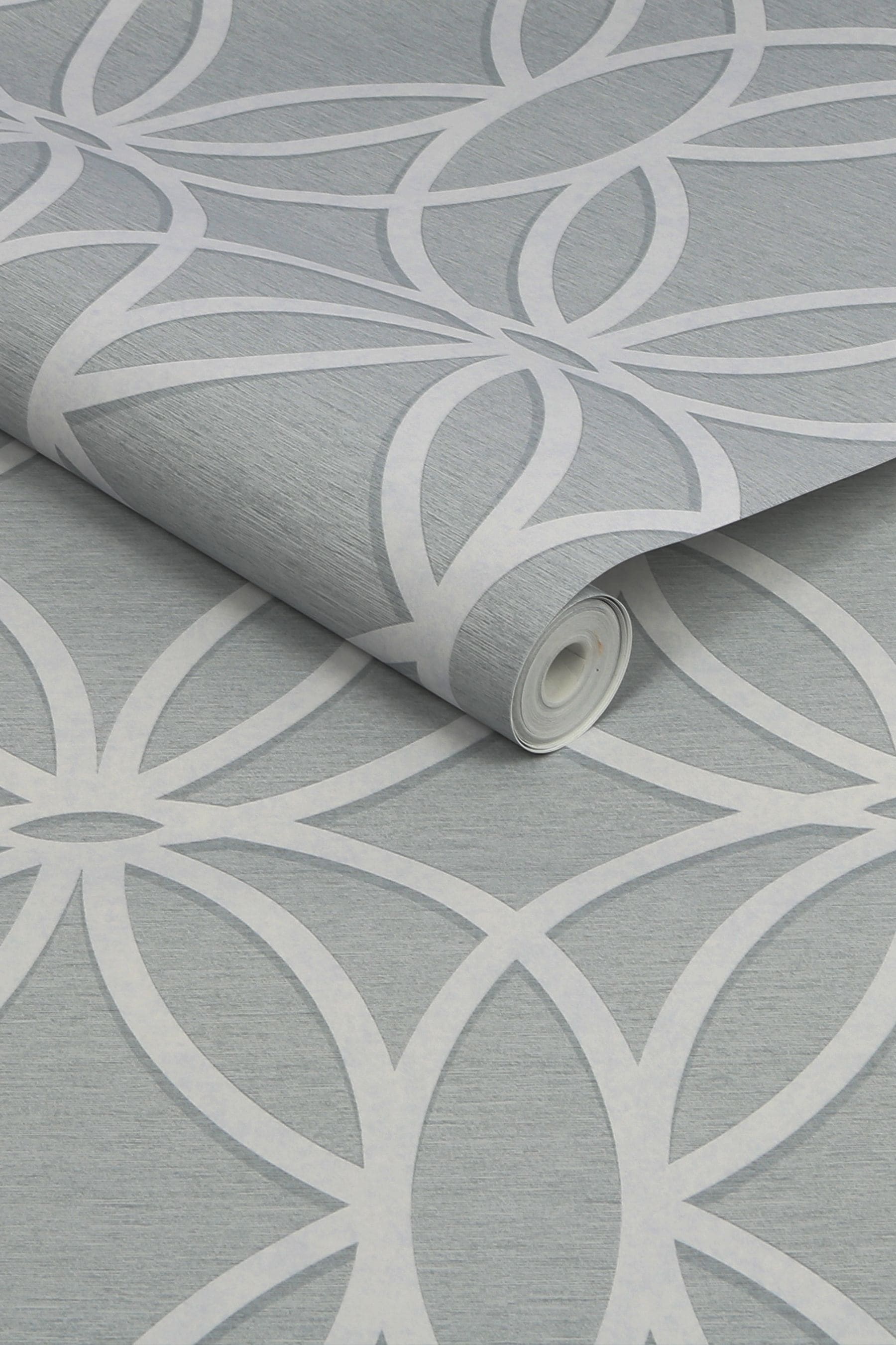 Buy Grey Next Geometric Luxe Wallpaper Wallpaper from the Next UK ...