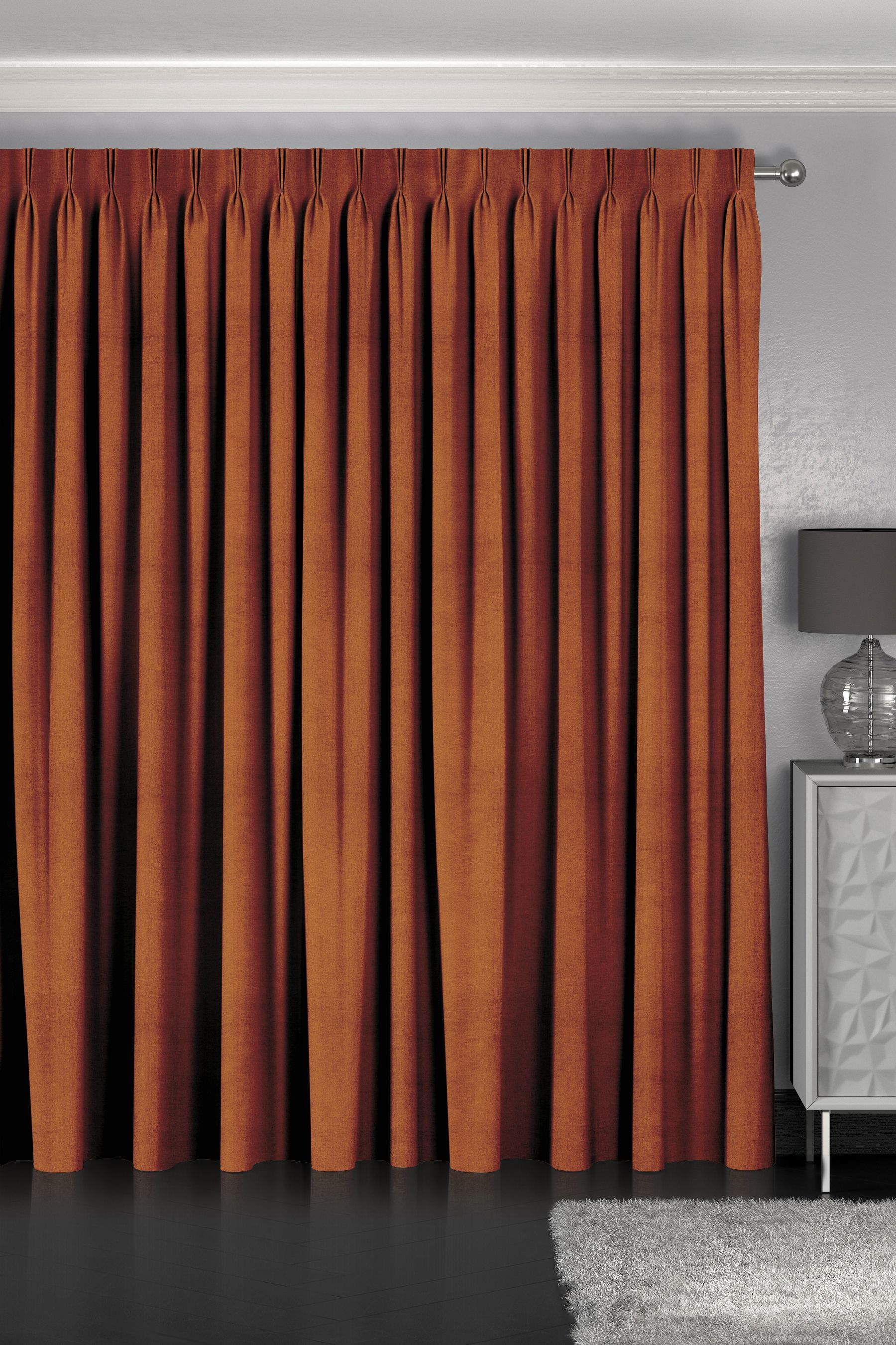 Buy Rust Orange Harvi Made To Measure Curtains from the Next UK online shop