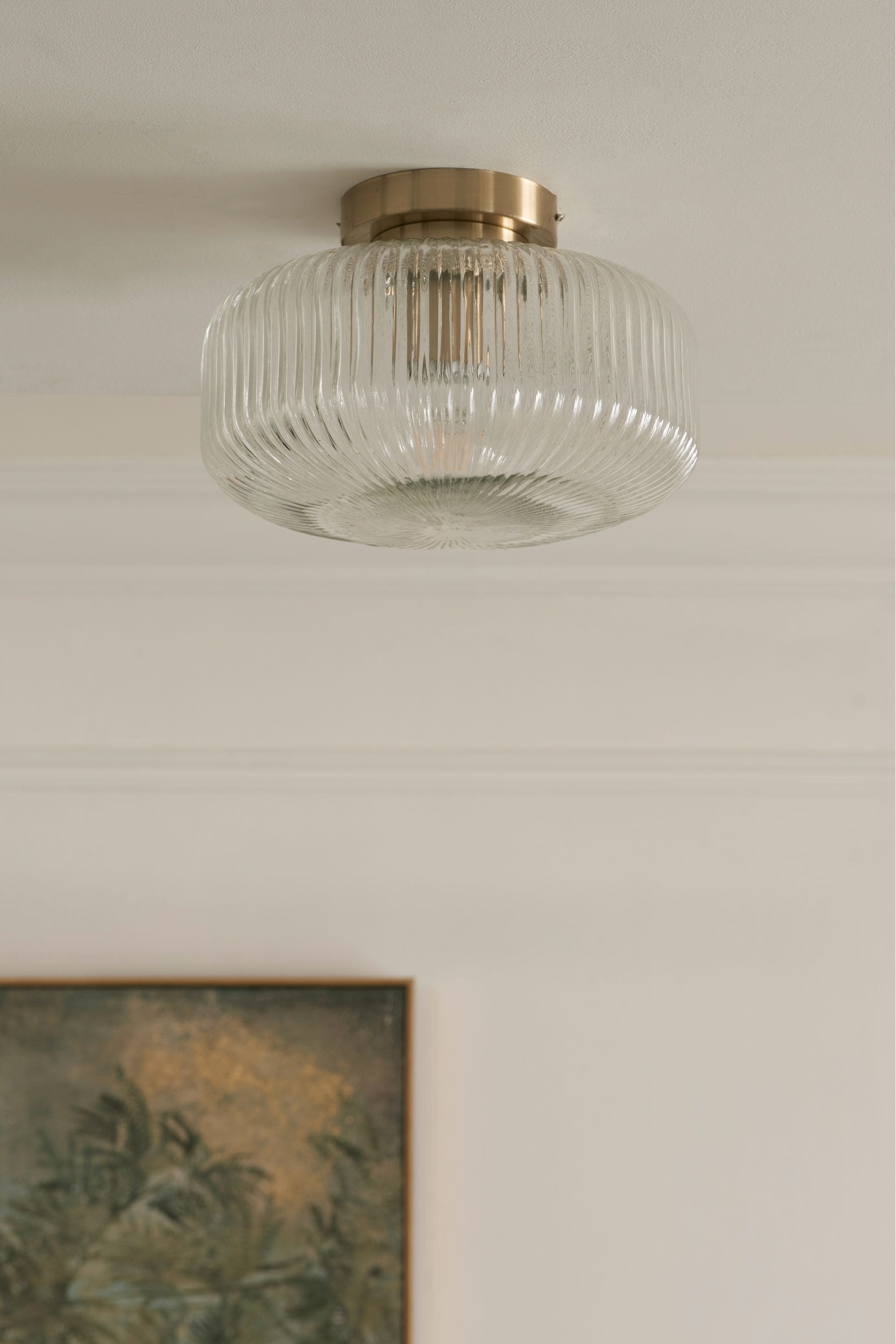 Buy Brass Lexington Flush Fitting Ceiling Light from the Next UK online ...