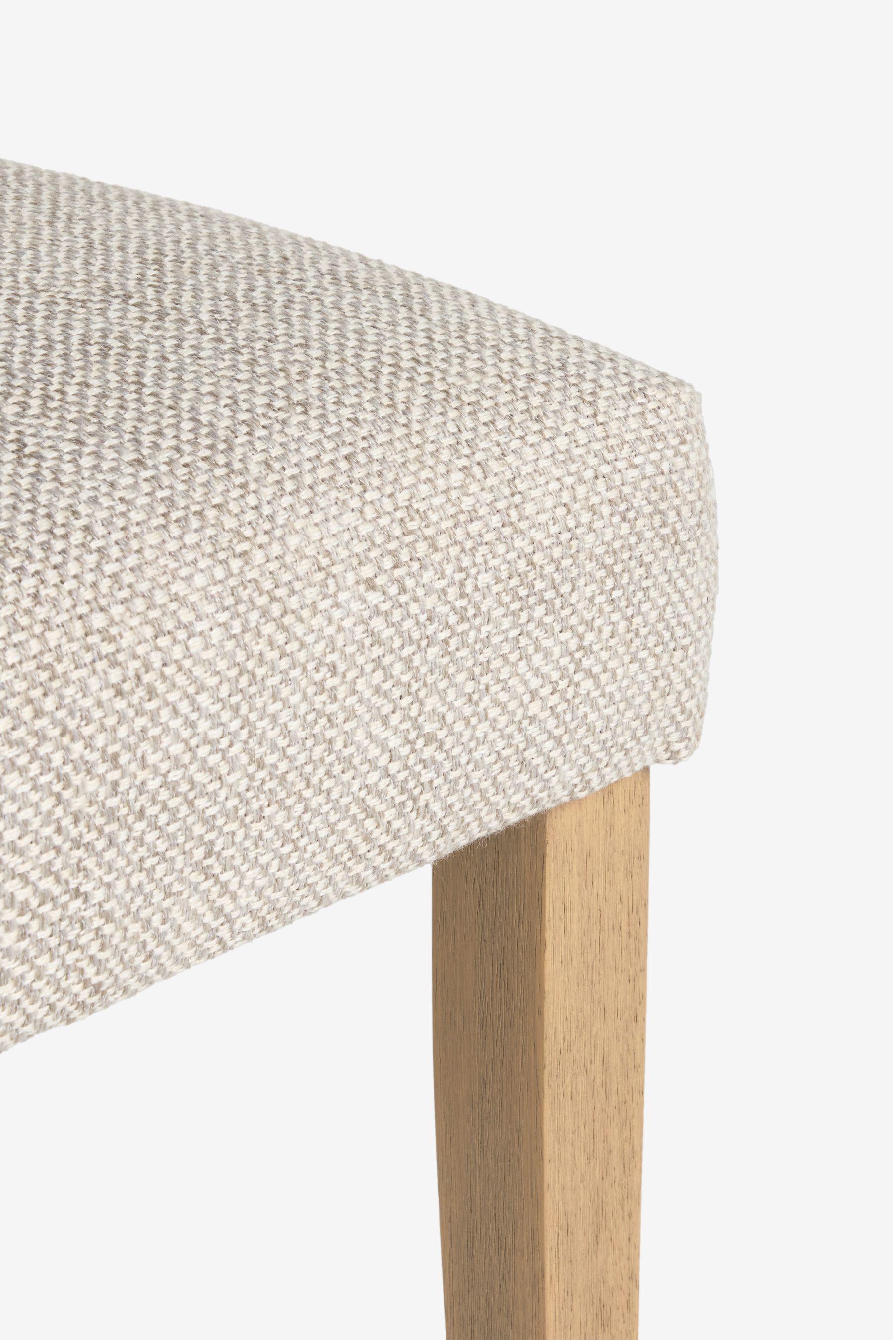 Buy Set of 2 Chunky Weave Mid Natural Wolton Collection Luxe Light Wood ...