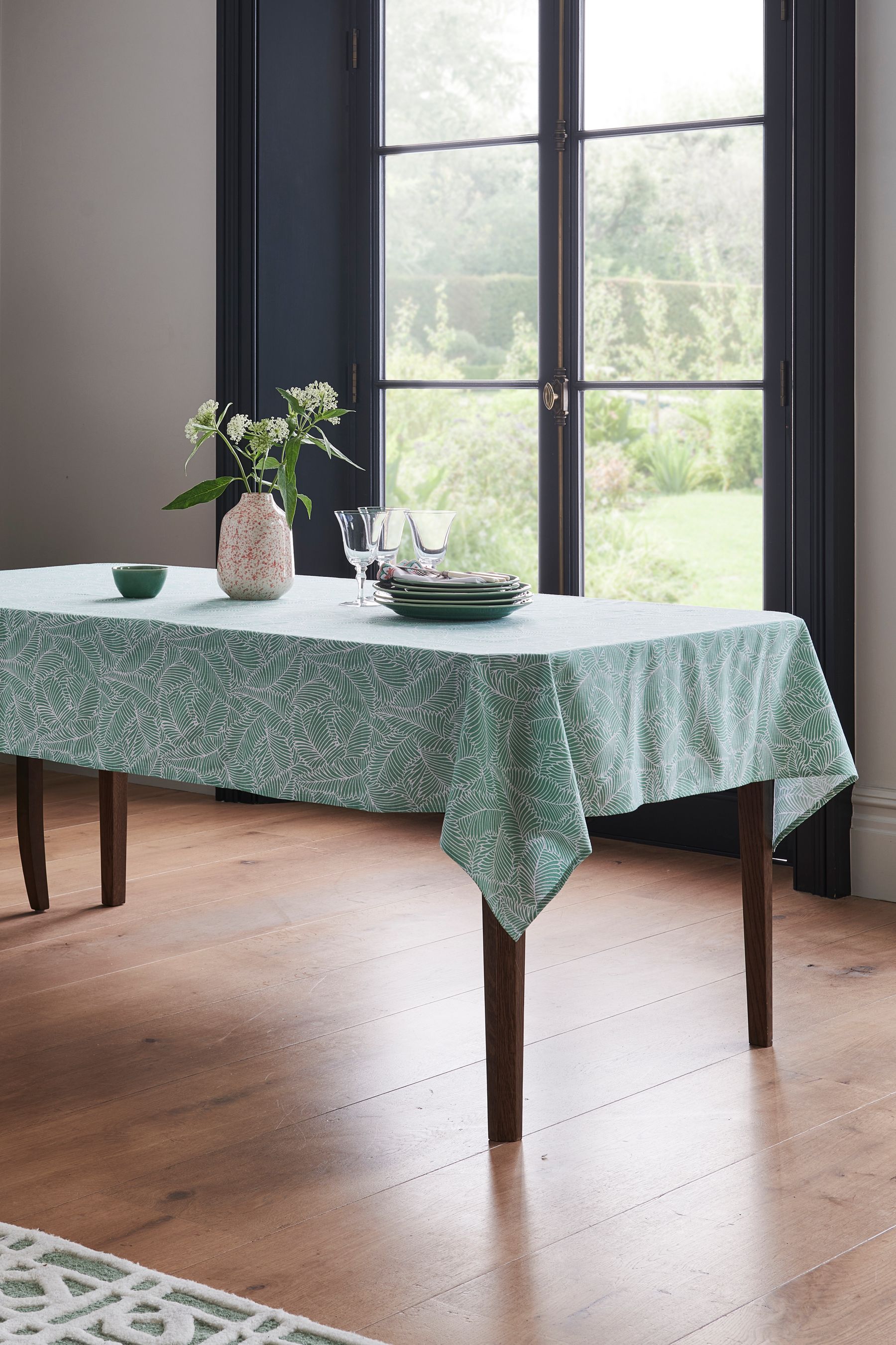 Buy Nina Campbell Green Wipe Clean Table Cloth from the Next UK online shop
