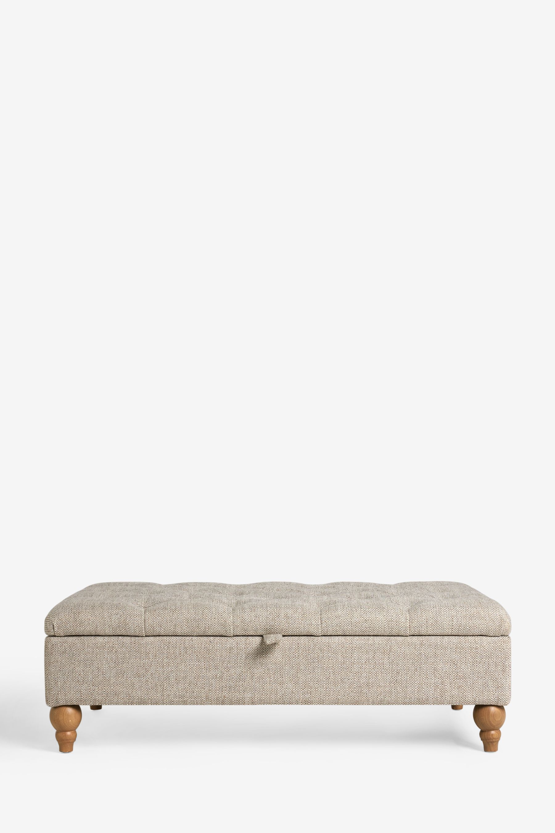 Buy Buttoned Chunky Weave Mid Natural Albury Large with Storage ...