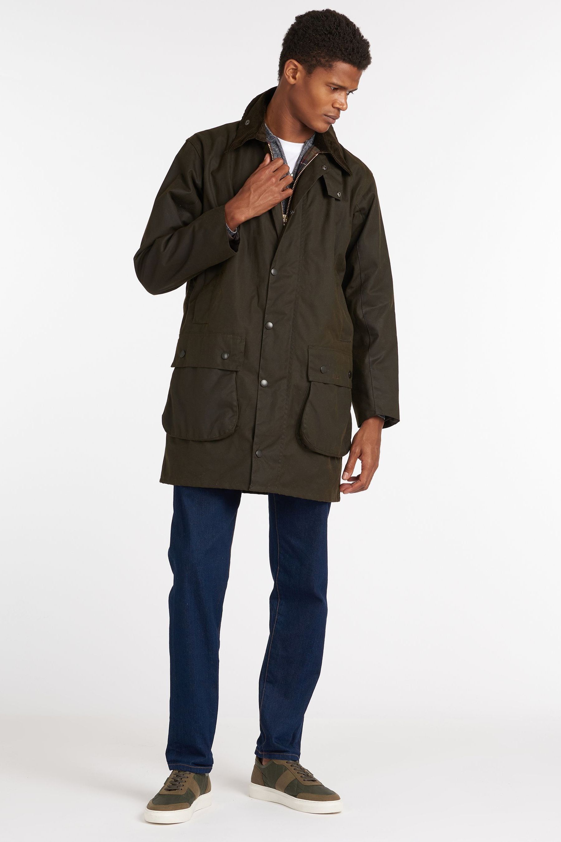 Buy Barbour® Green Classic Northumbria Wax Jacket from the Next UK ...