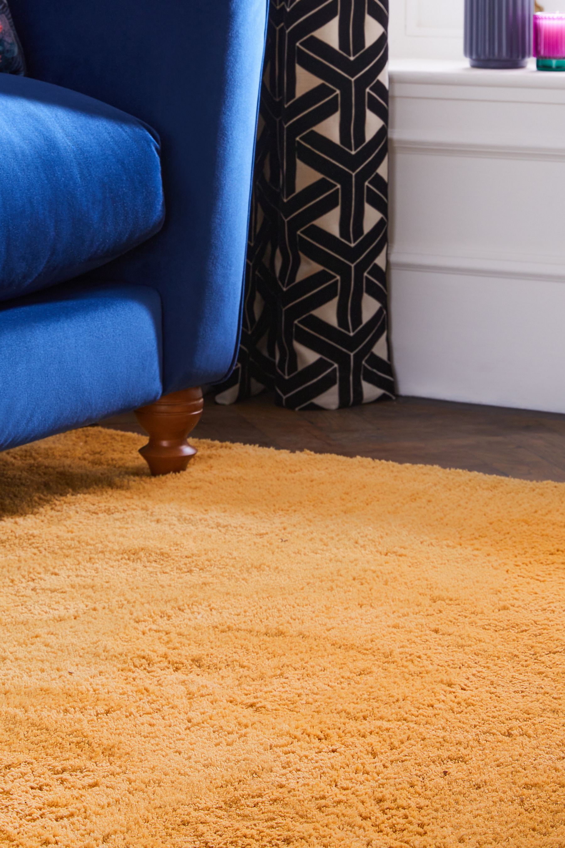 Buy Ochre Yellow Super Softy Rug from the Next UK online shop