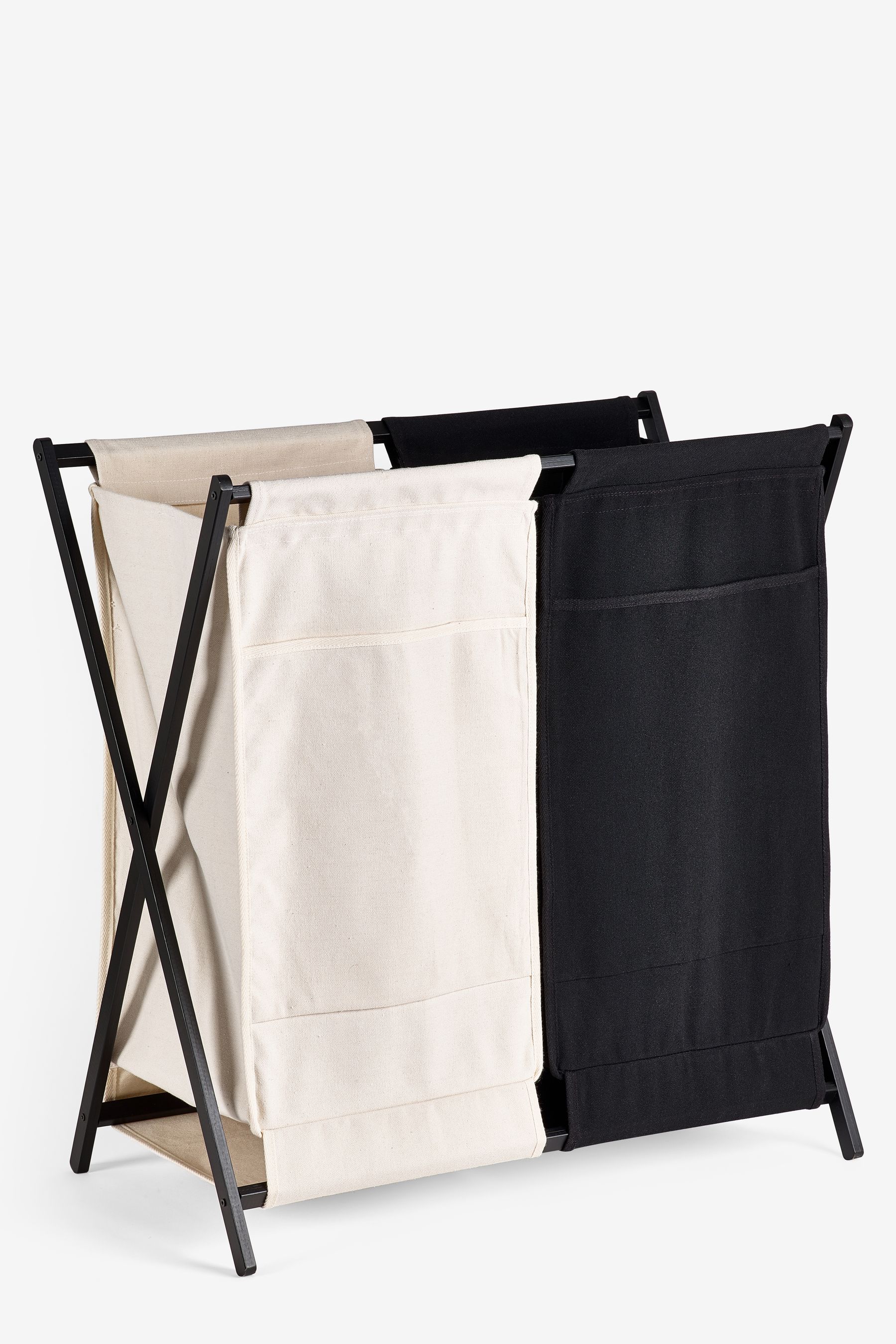 Buy Monochrome Collapsible Sorter Laundry Basket from the Next UK ...