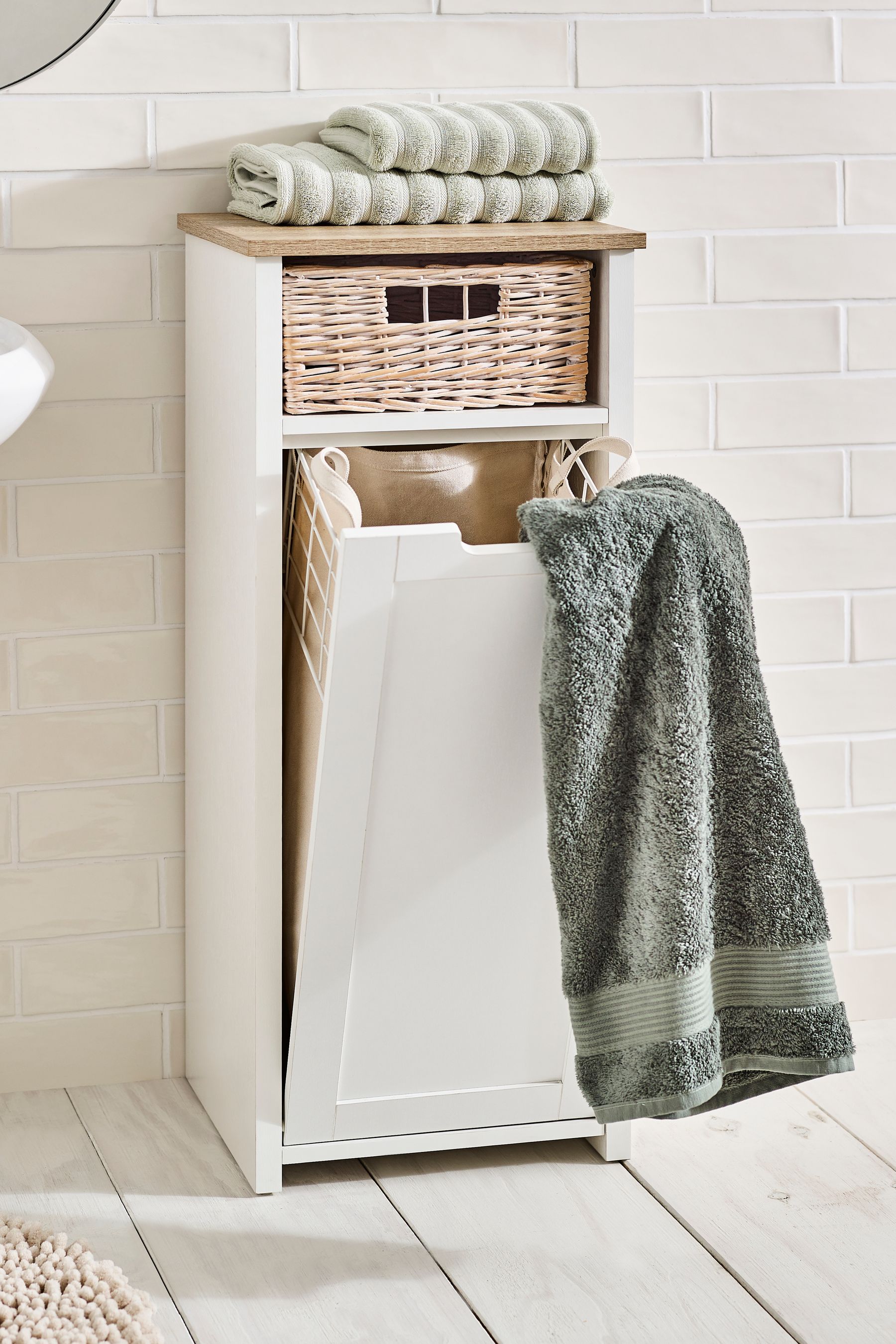 Buy Natural Malvern Chalk Laundry Basket from the Next UK online shop