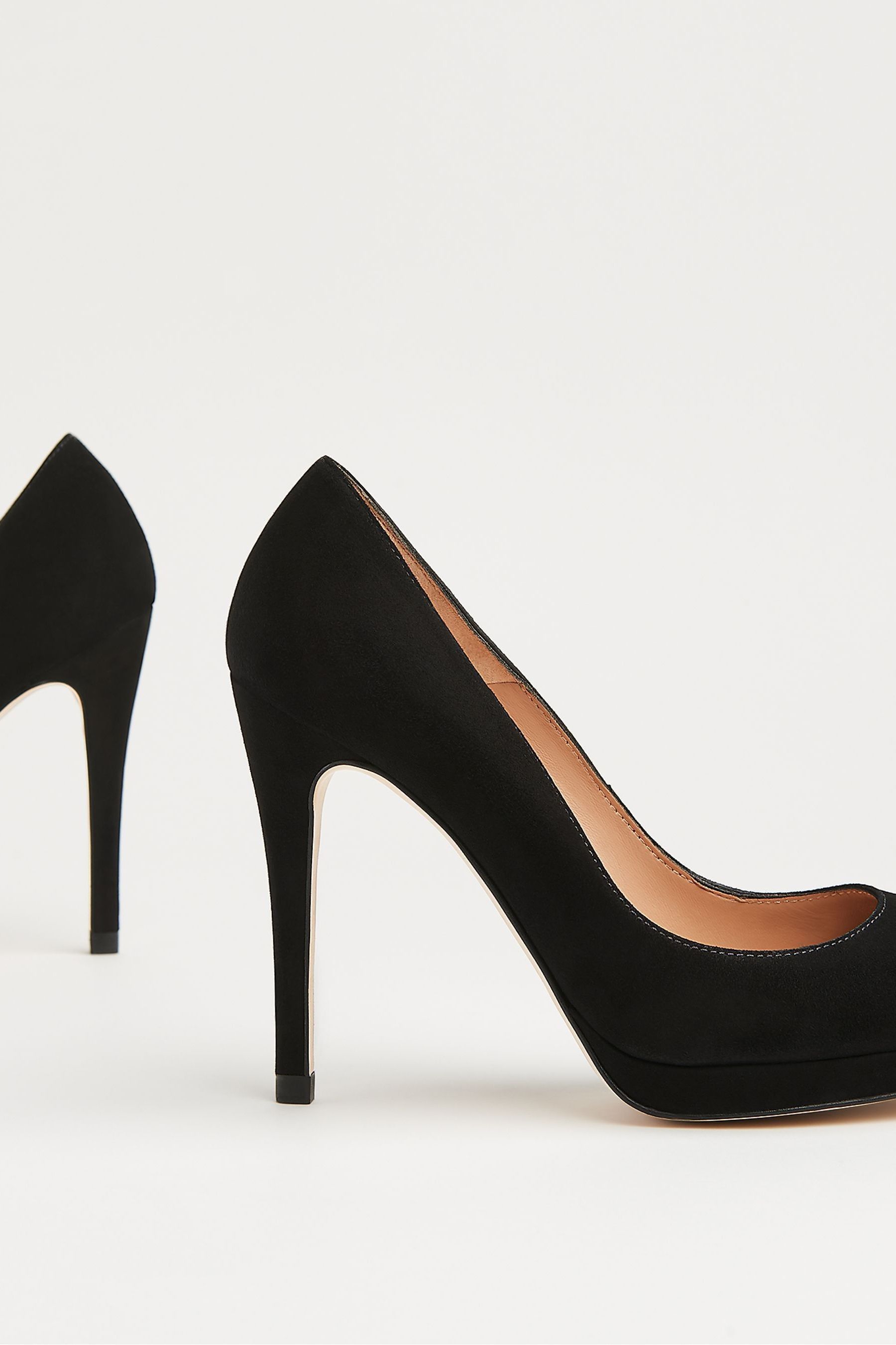 Buy LK Bennett Sledge Suede Platform Black Shoes from the Next UK ...