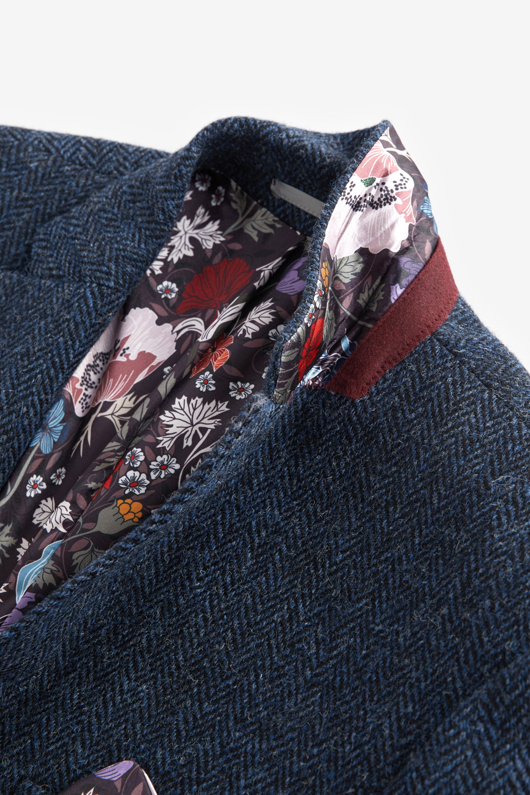 Buy Blue Signature Harris Tweed British Wool Blazer from Next Ireland