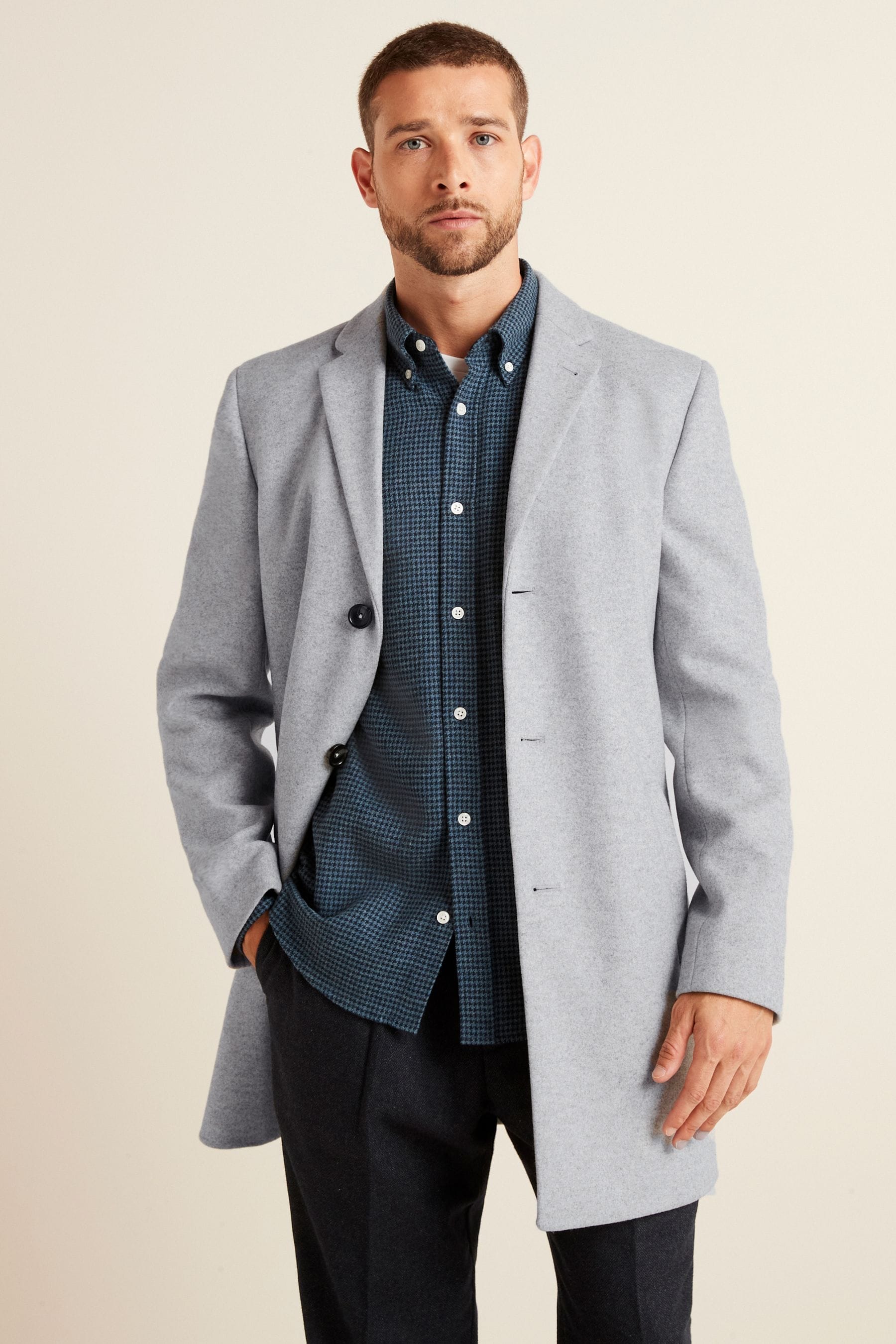 Buy Light Grey Epsom Smart Overcoat from the Next UK online shop