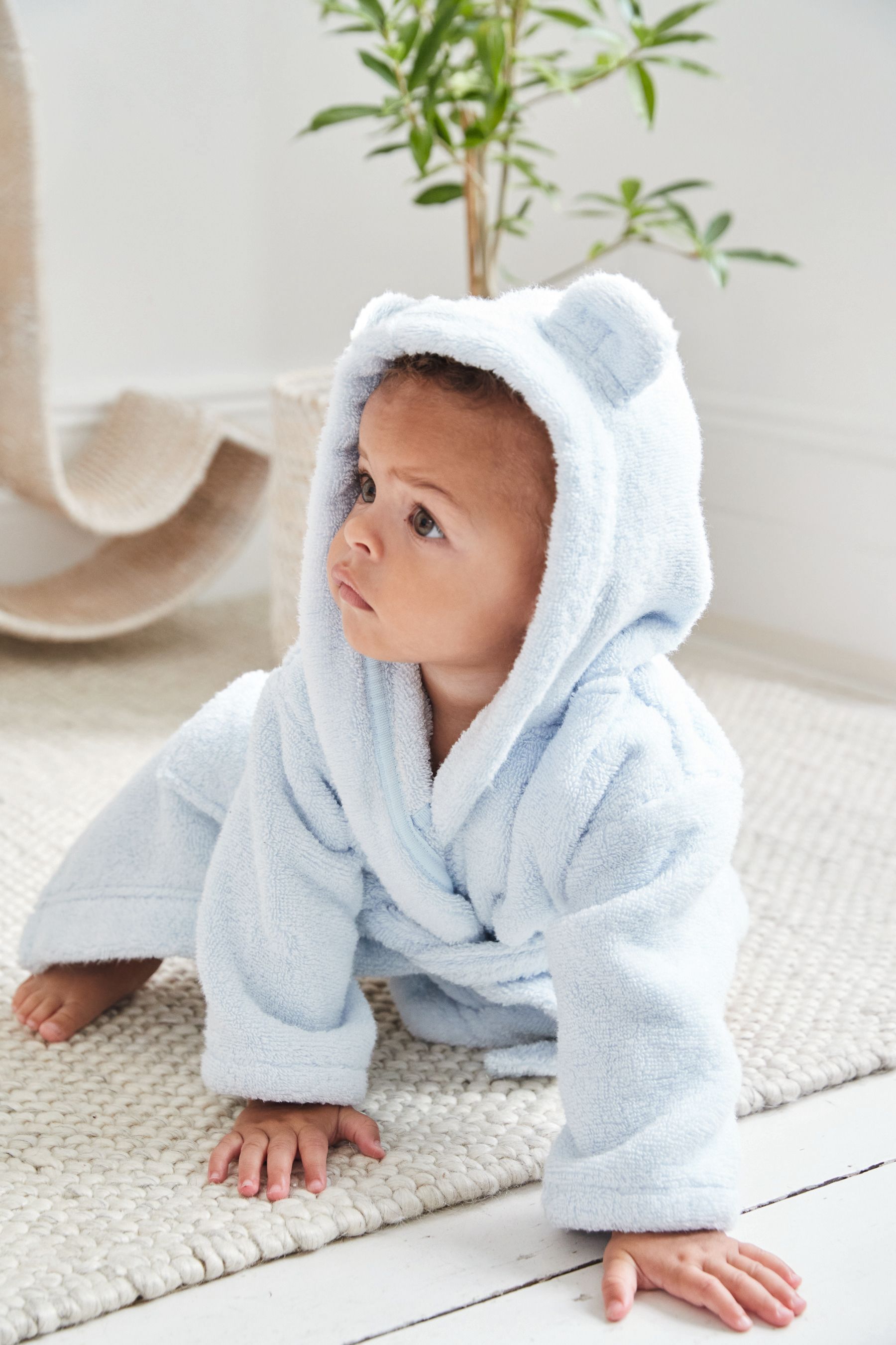 Buy The White Company White Hydrocotton Baby Robe from the Next UK ...