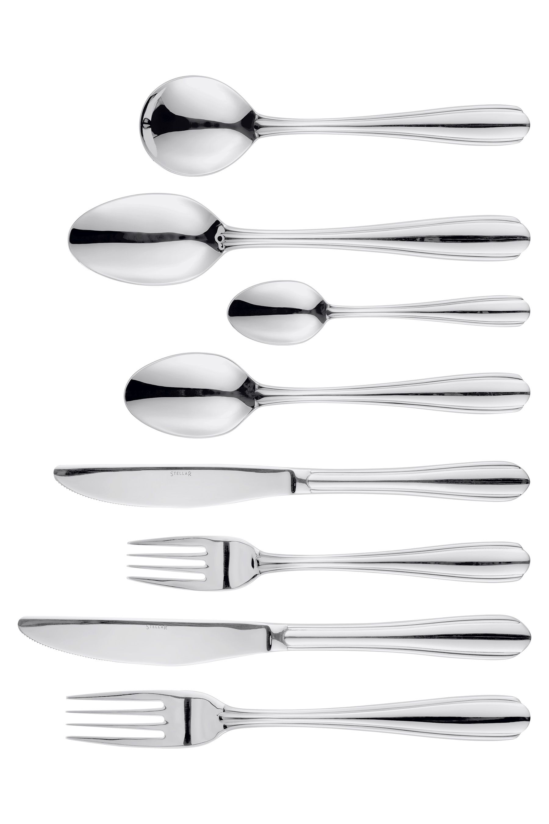 Buy Stellar Silver Sterling 44 Piece Cutlery Set from the Next UK ...