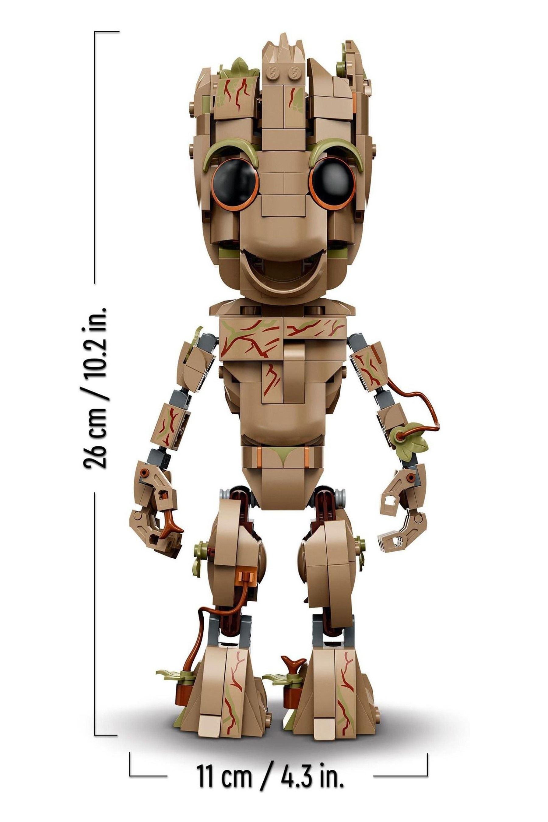 Buy LEGO Marvel I am Groot Set, Baby Groot Buildable Toy 76217 from the ...