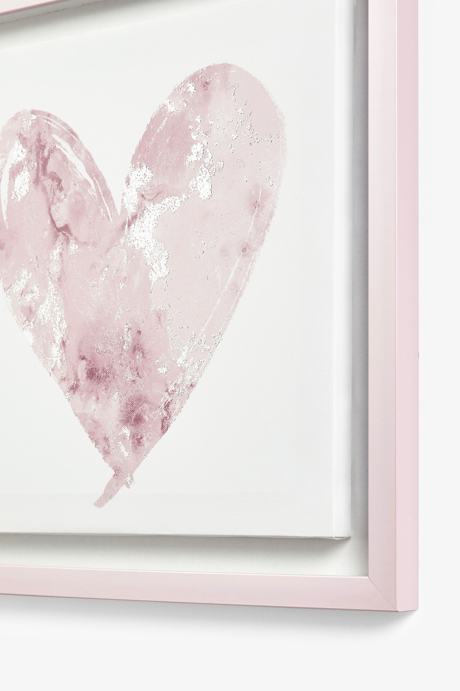 Buy Pink Heart Framed Canvas Wall Art from the Next UK online shop