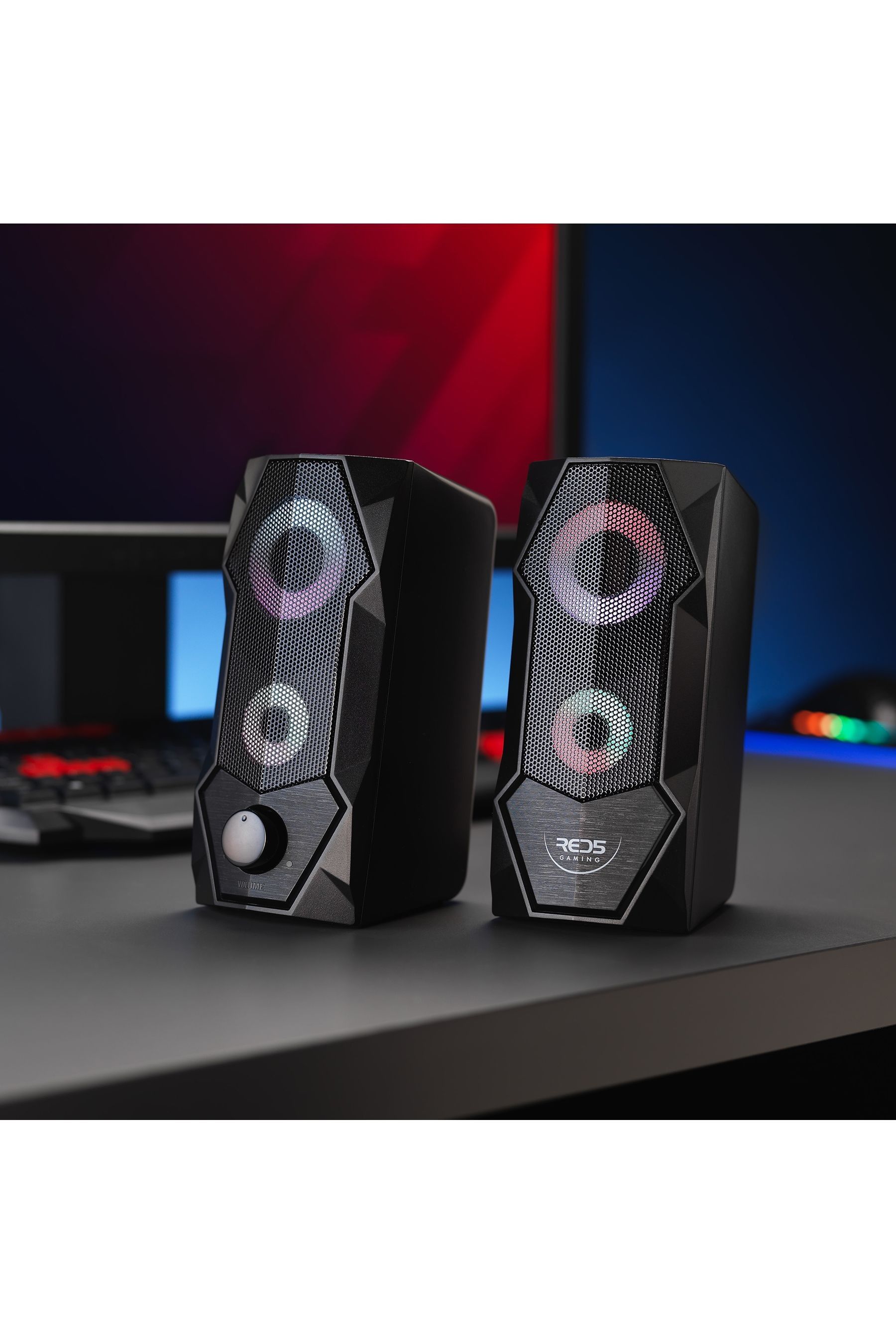 Buy MenKind RED5 Light Up Gaming Speakers Set of 2 from the Next UK ...