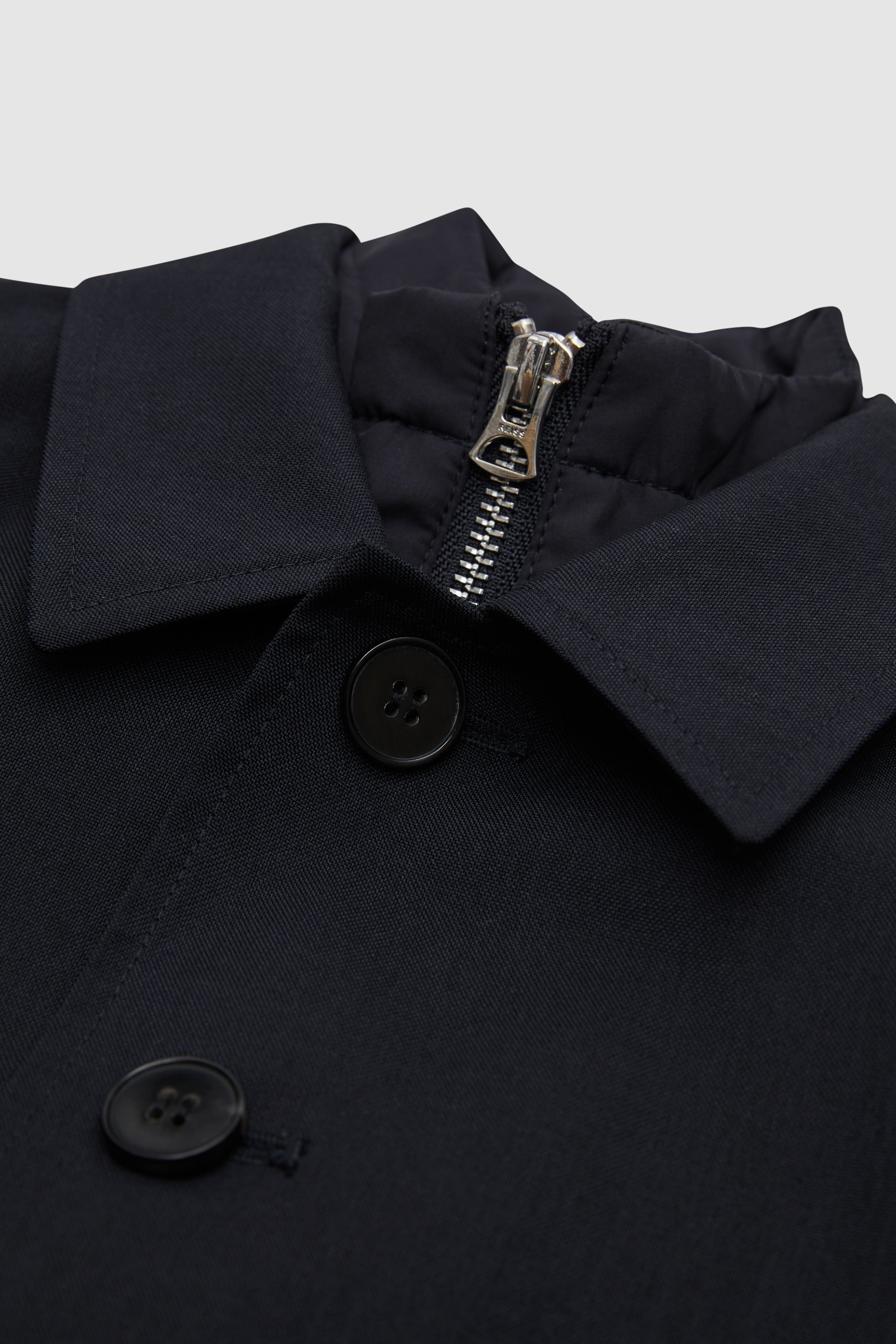 Buy Reiss Navy Perrin Junior Mac With Funnel-Neck Insert from the Next ...