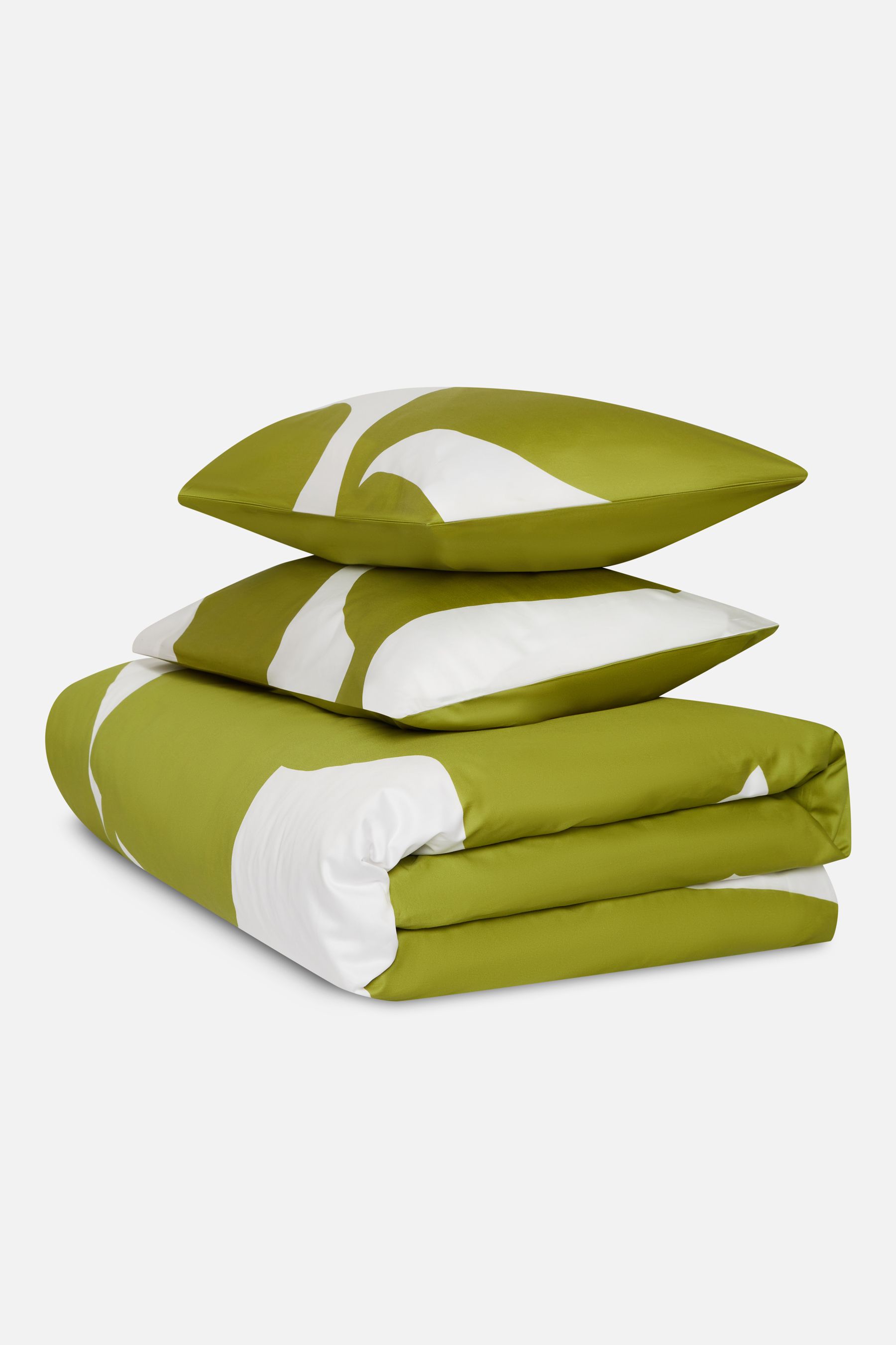 Buy Jasper Conran London Spinach Green Floral Leaf 300 TC Satin Duvet ...
