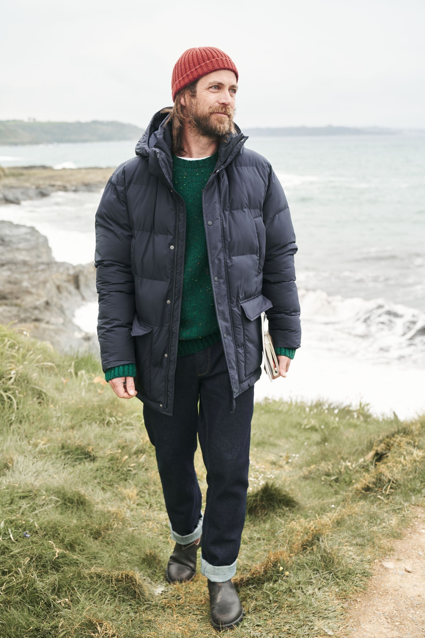 Buy Seasalt Cornwall Blue Mens Gatekeeper Waterproof Puffer Coat from ...