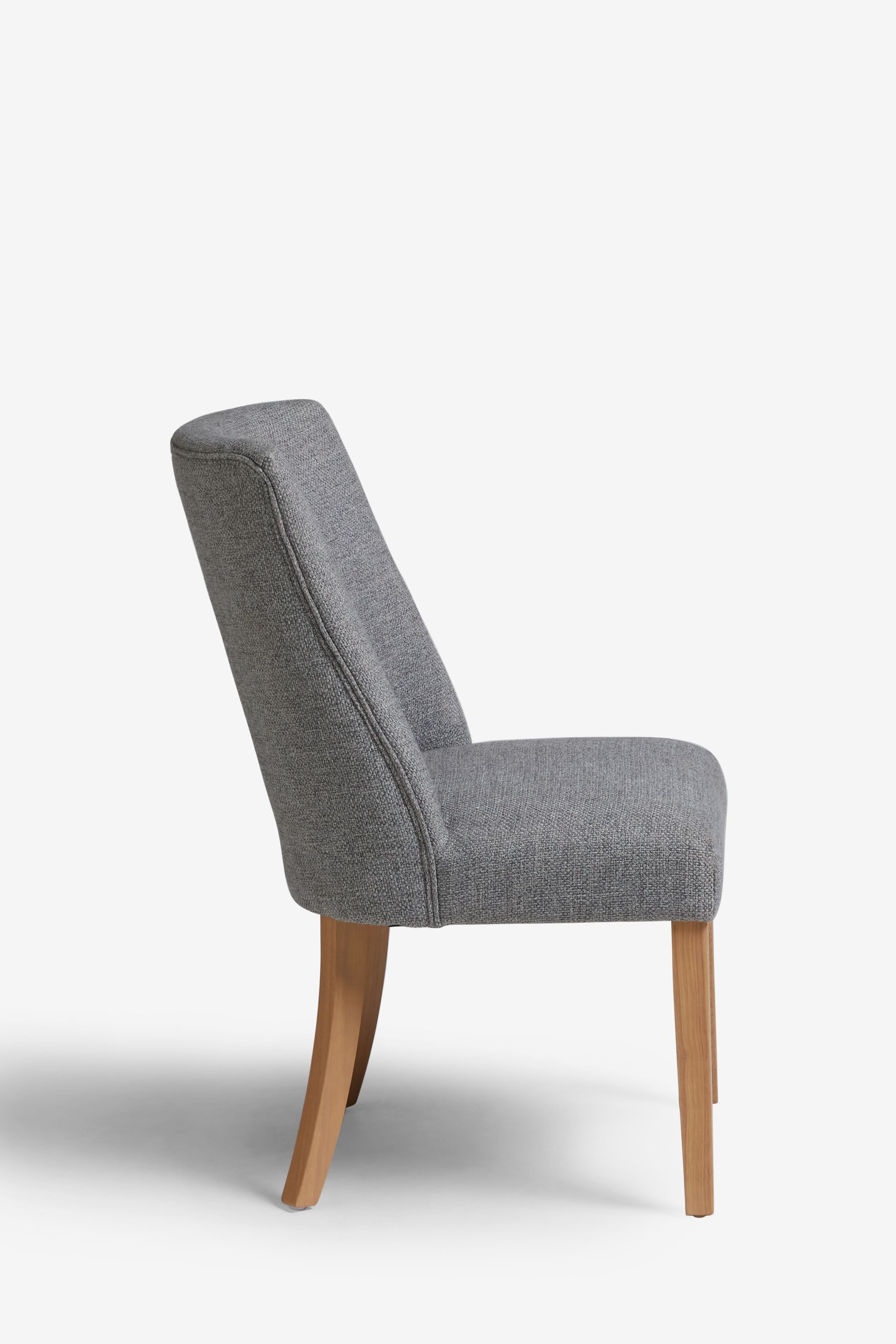 Buy Set of 2 Chunky Weave Mid Grey Wolton Collection Luxe Light Wood ...