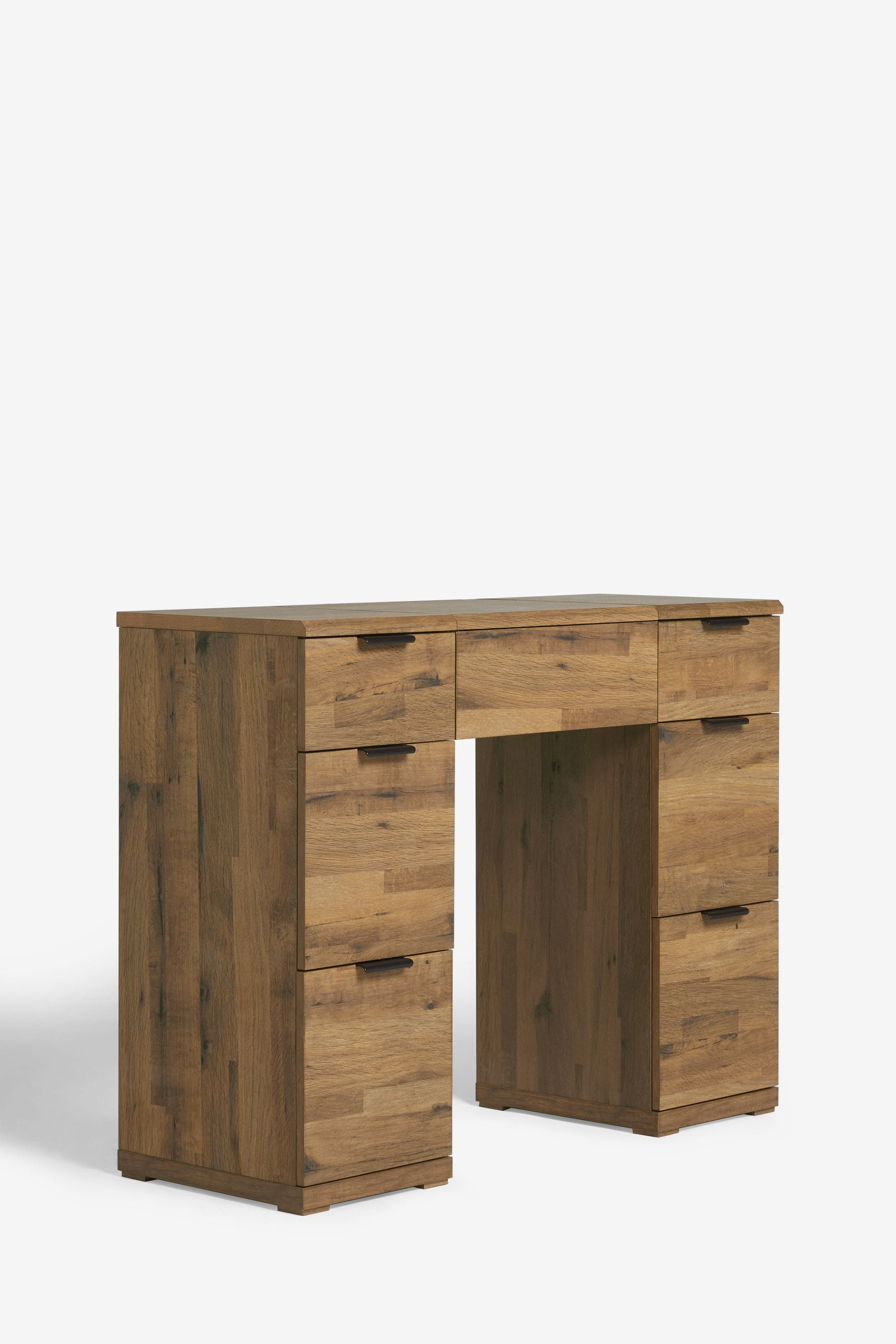 Buy Dark Bronx Oak Effect Storage Console Dressing Table from the Next ...