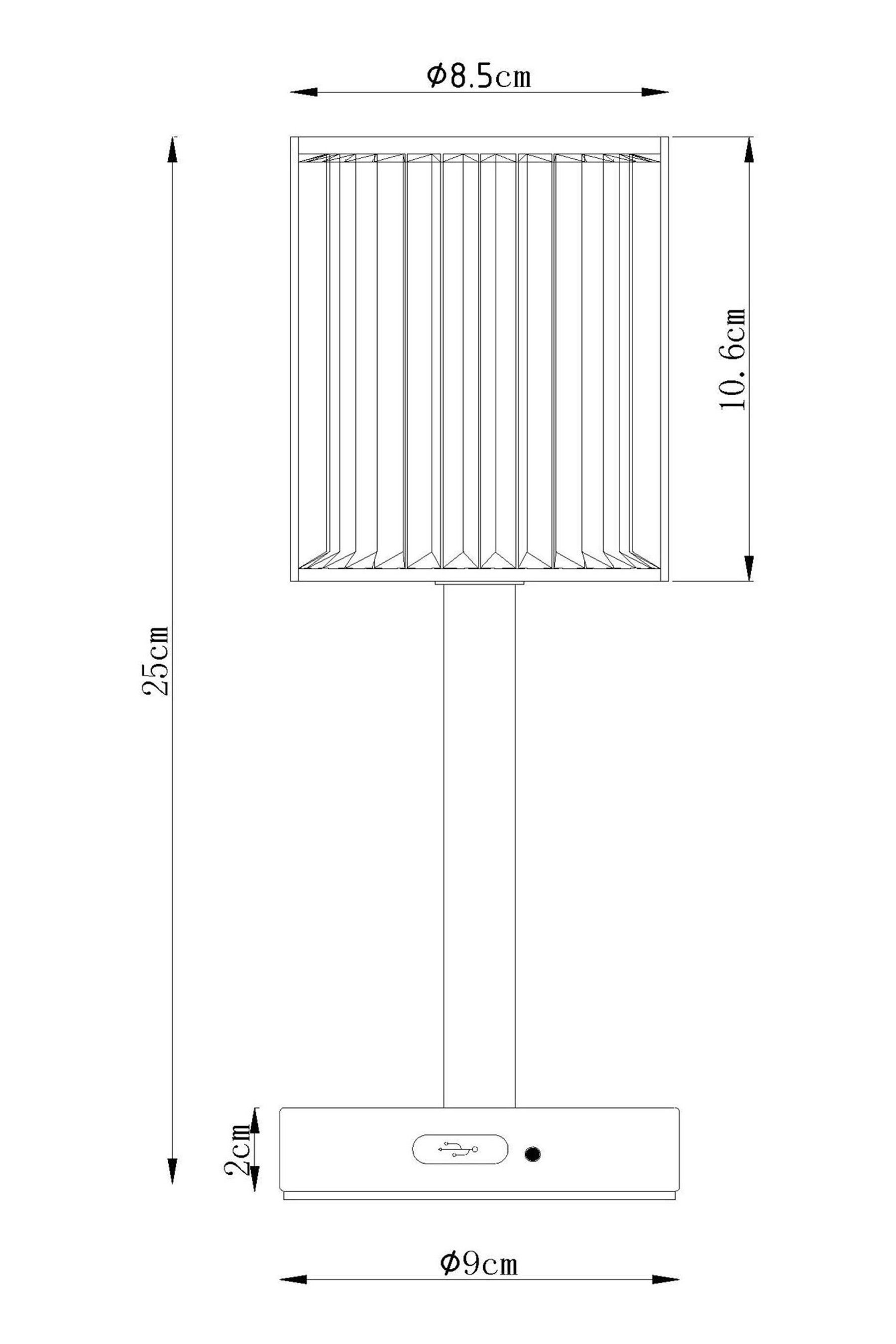 Buy Chrome Albus Battery Operated Ambient Table Lamp from the Next UK ...