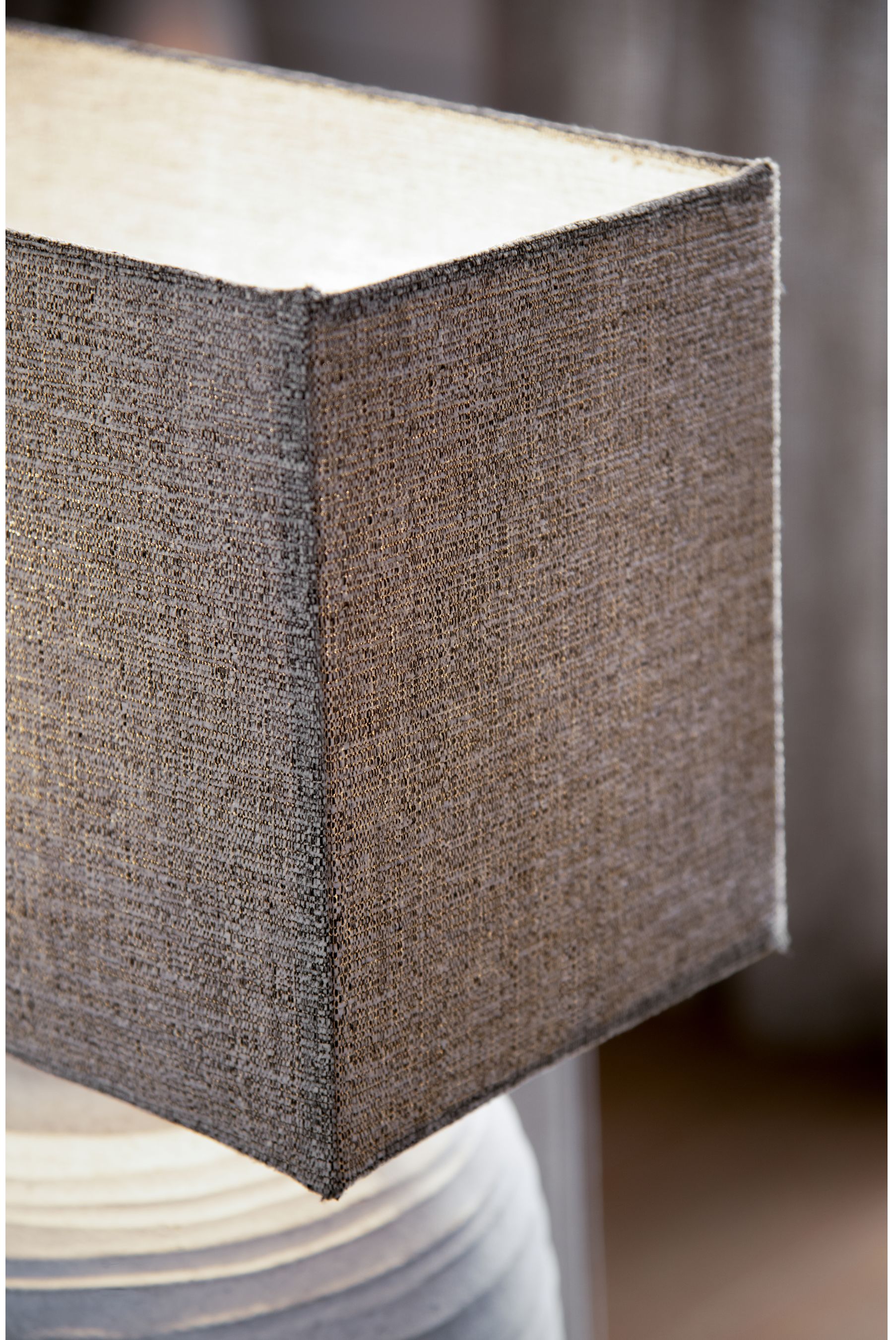 Buy Light Grey Rectangular Tweedy Plain Light Shade from the Next UK ...