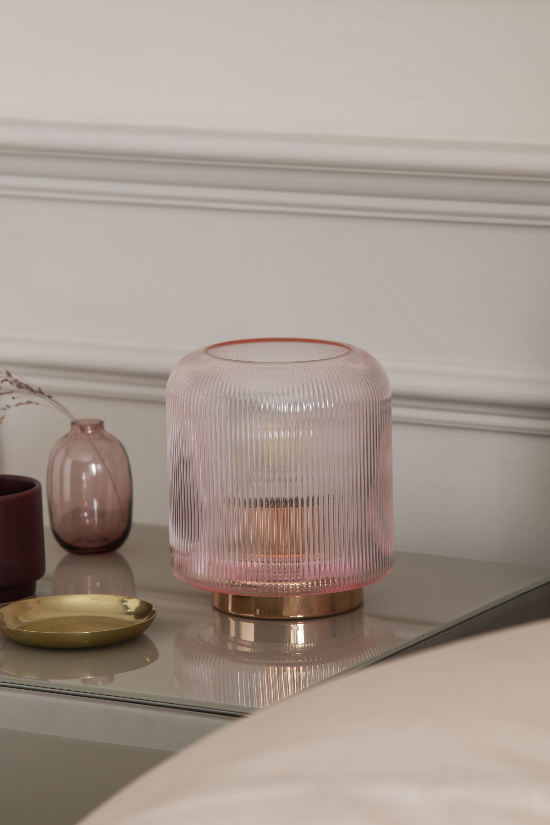 Buy Rose Pink Evie Battery Operated Ambient Lamp from the Next UK ...