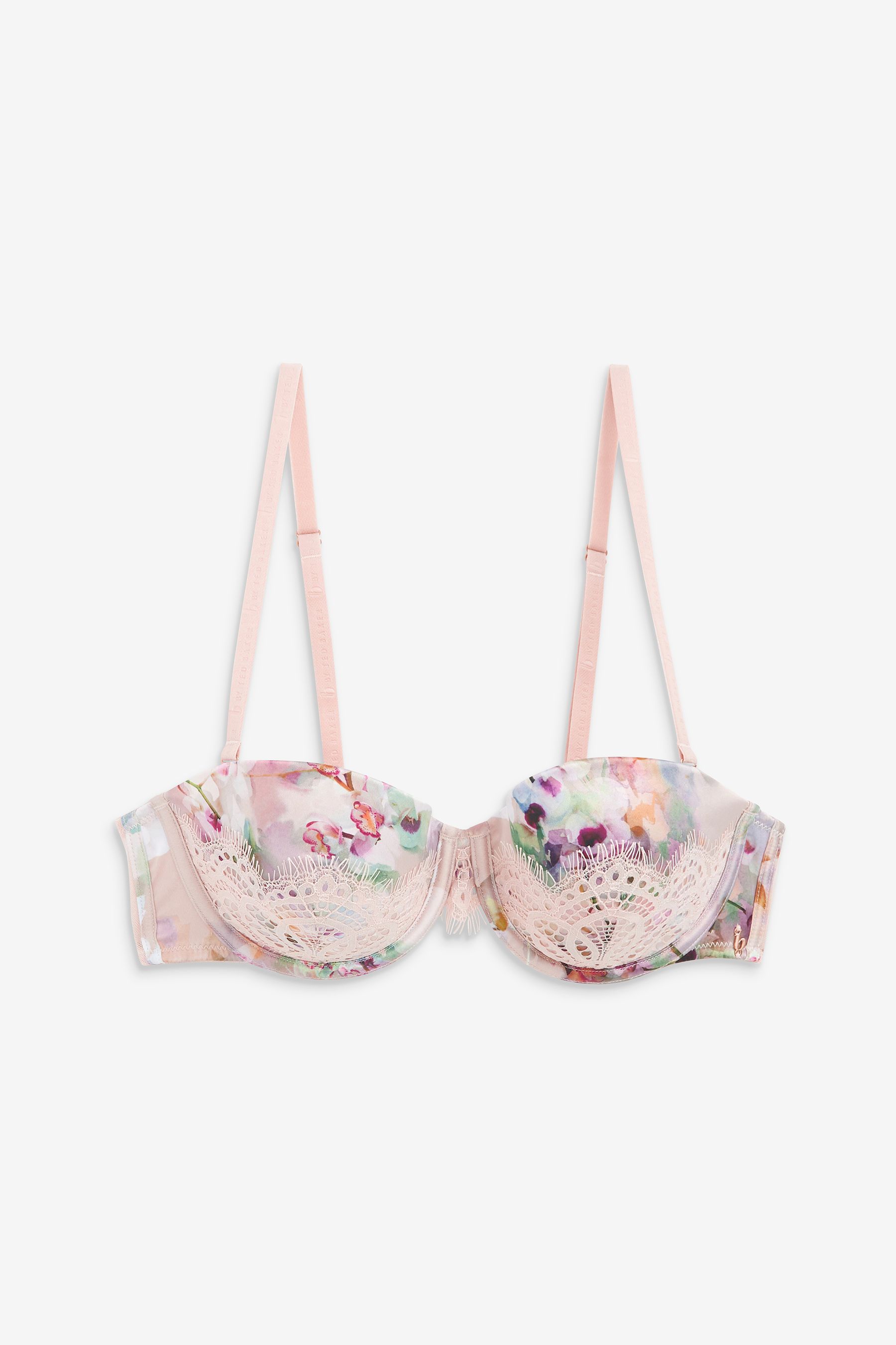 Buy B by Ted Baker Pink Floral Satin Multiway Bra from Next Ireland